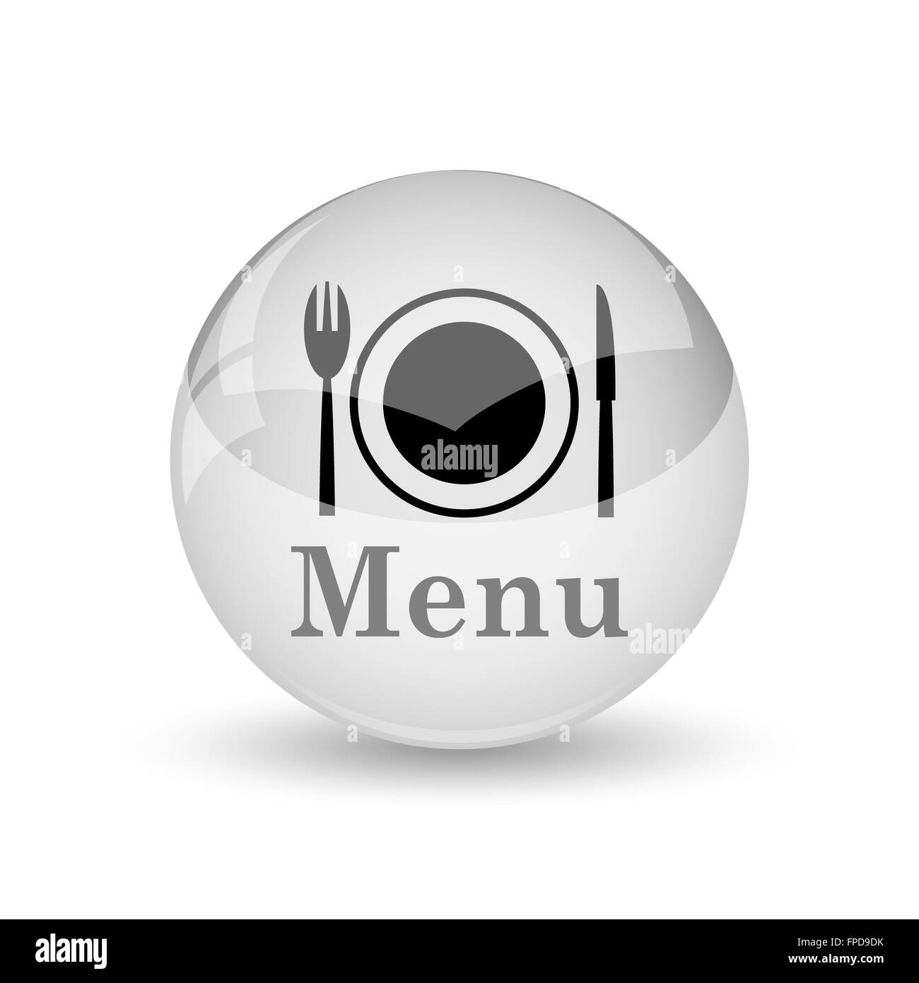 Knife 3d icon on Black and White Stock Photos & Images - Alamy