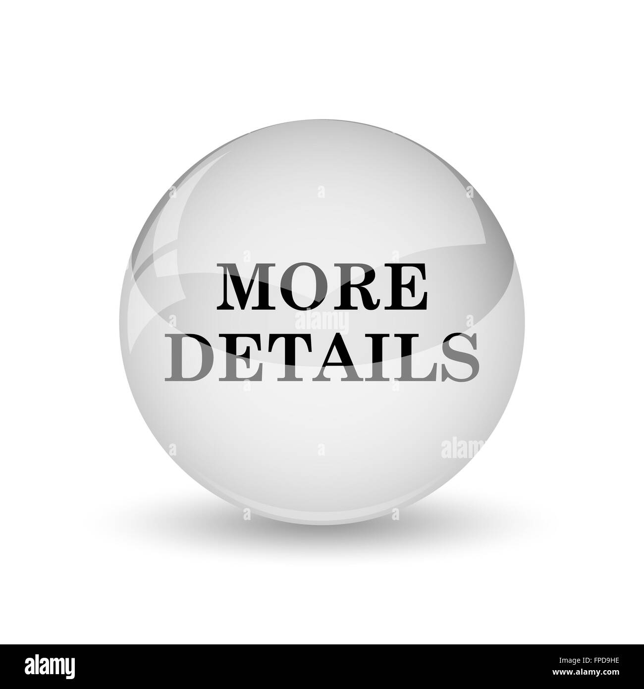 More details icon. Internet button on white background Stock Photo - Alamy