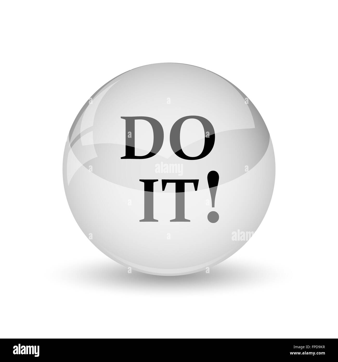 Do it icon. Internet button on white background Stock Photo - Alamy