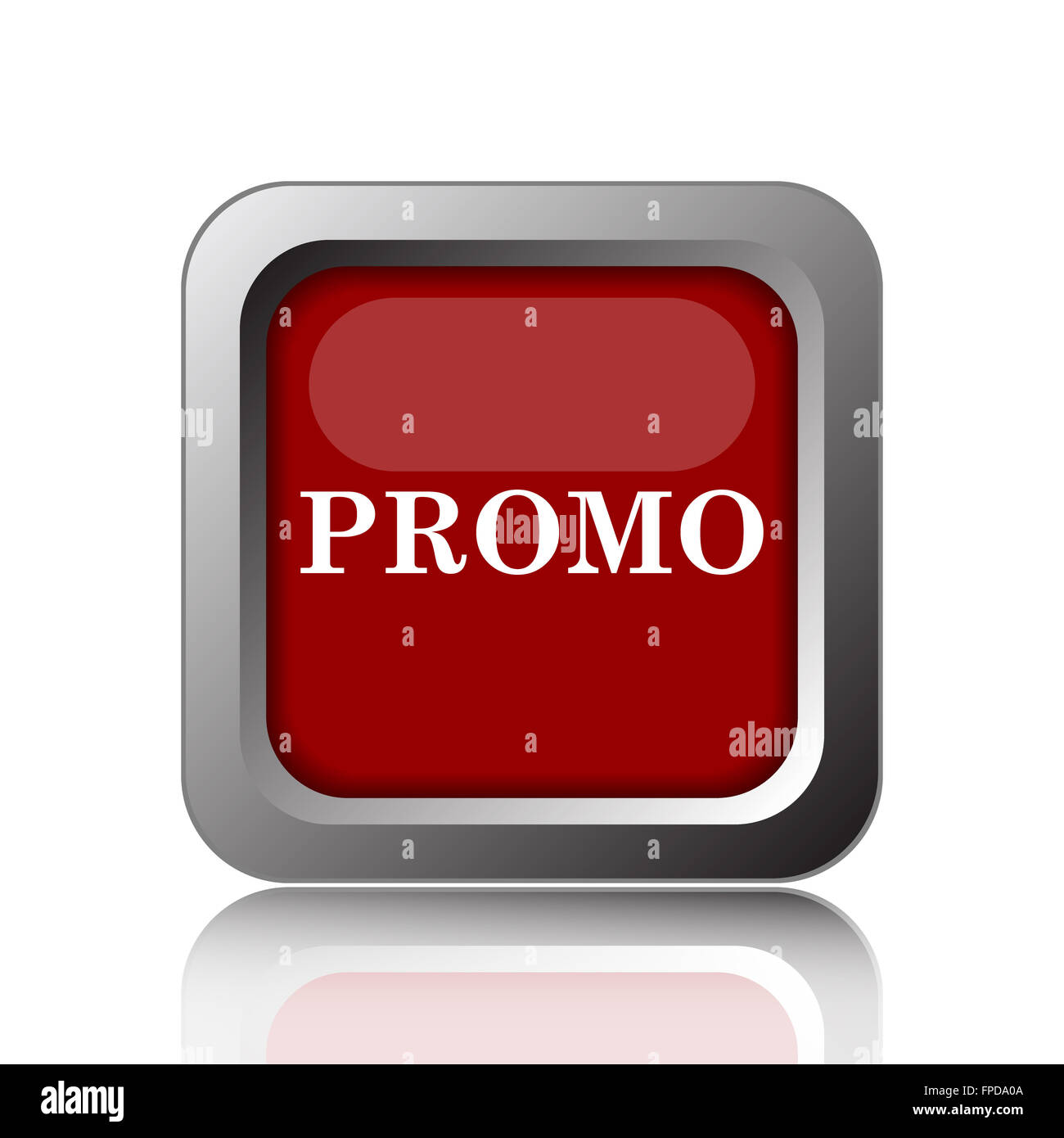 Promo icon. Internet button on white background Stock Photo - Alamy