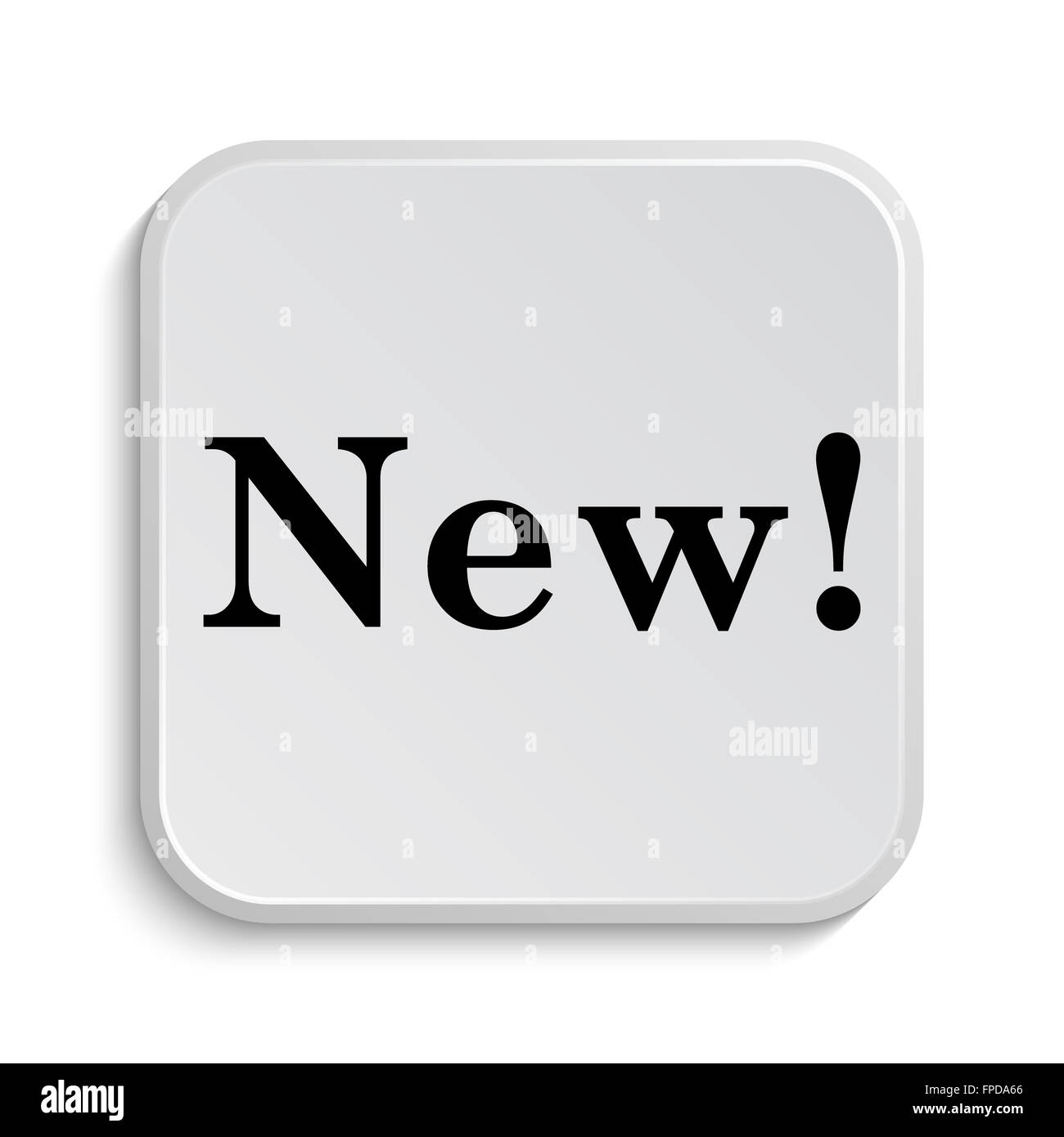 New icon. Internet button on white background Stock Photo - Alamy
