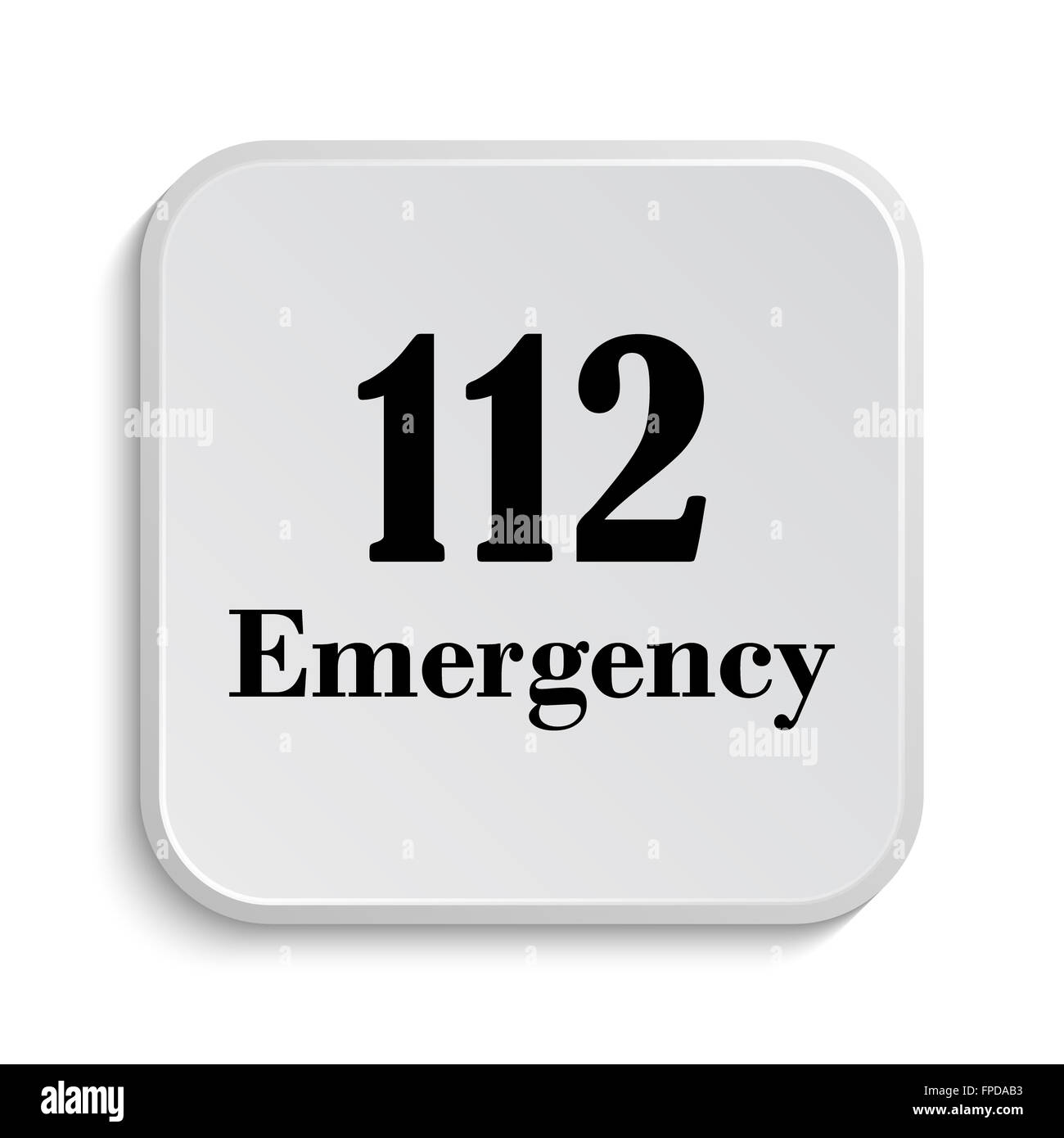 Number emergency 112 black hi-res stock photography and images - Alamy