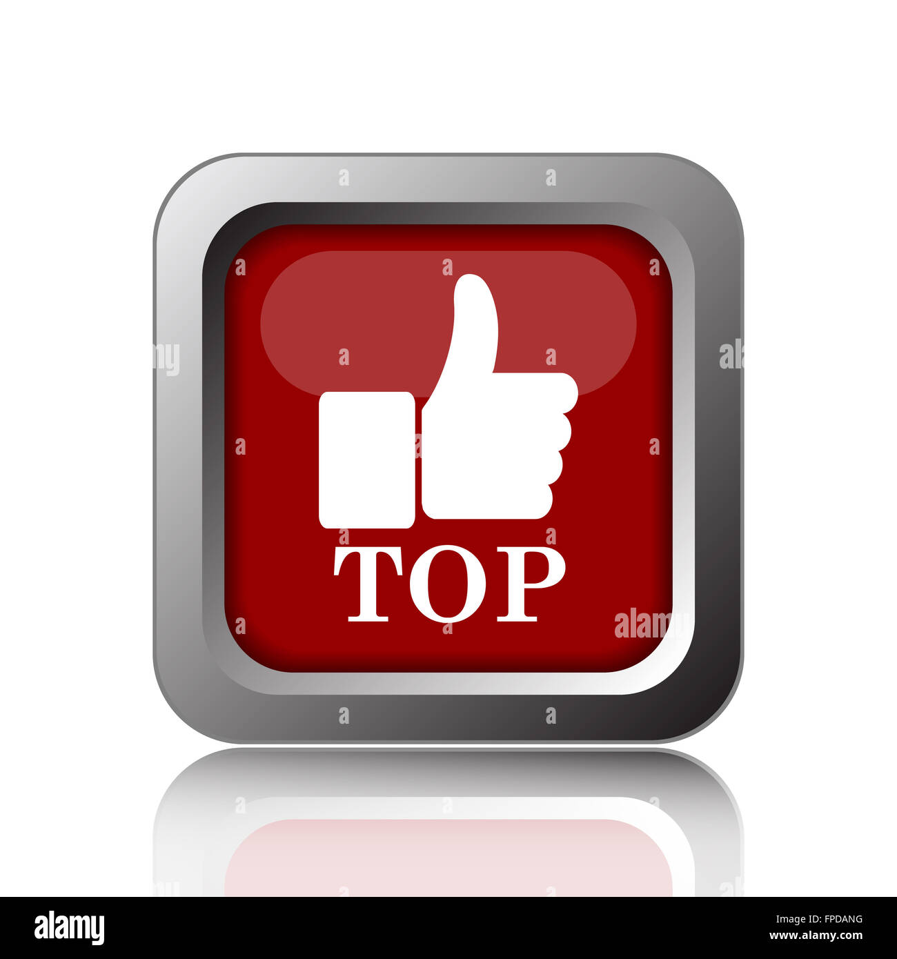 Top icon. Internet button on white background Stock Photo - Alamy
