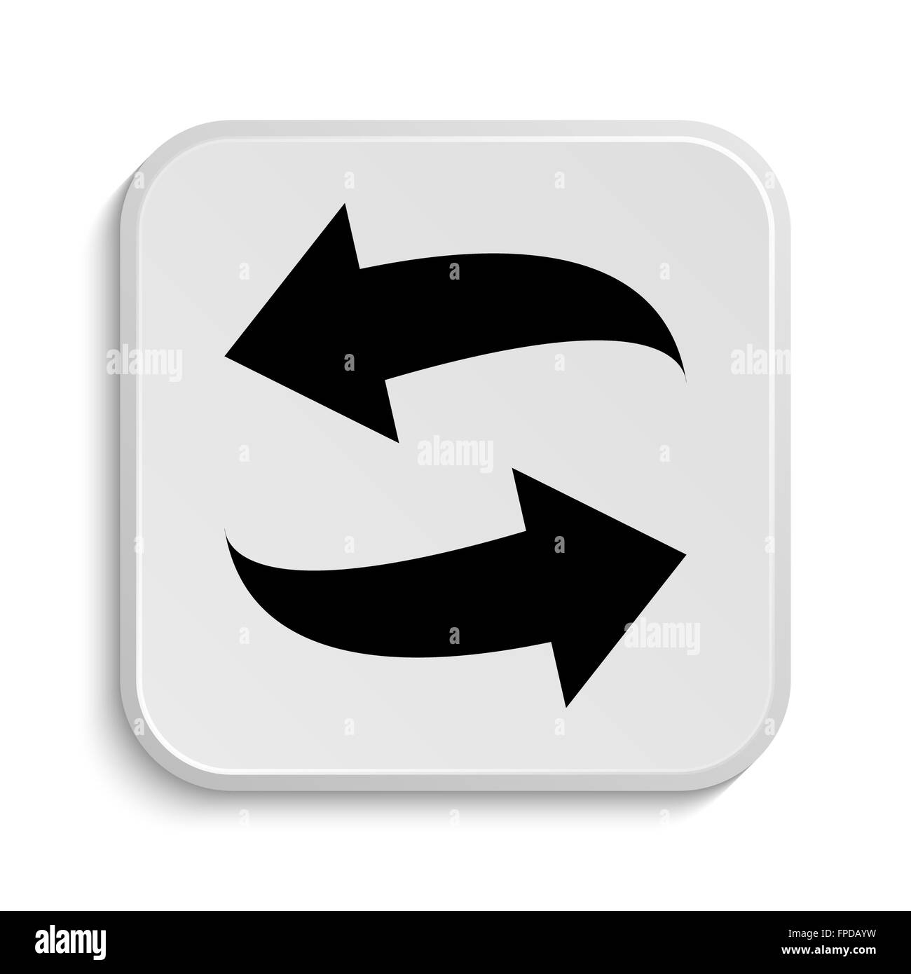 Swap icon. Internet button on white background Stock Photo - Alamy