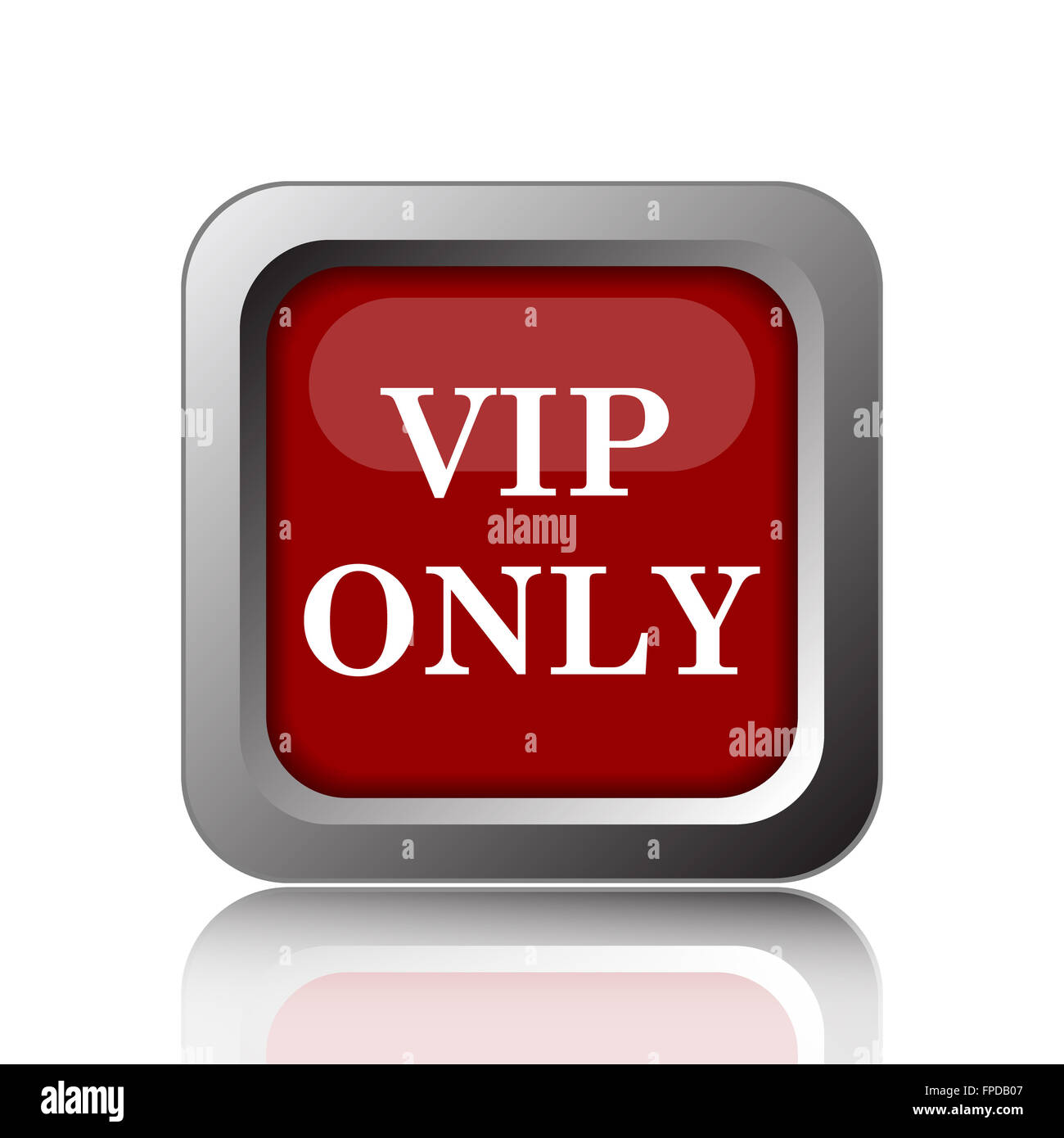 VIP only icon. Internet button on white background Stock Photo - Alamy