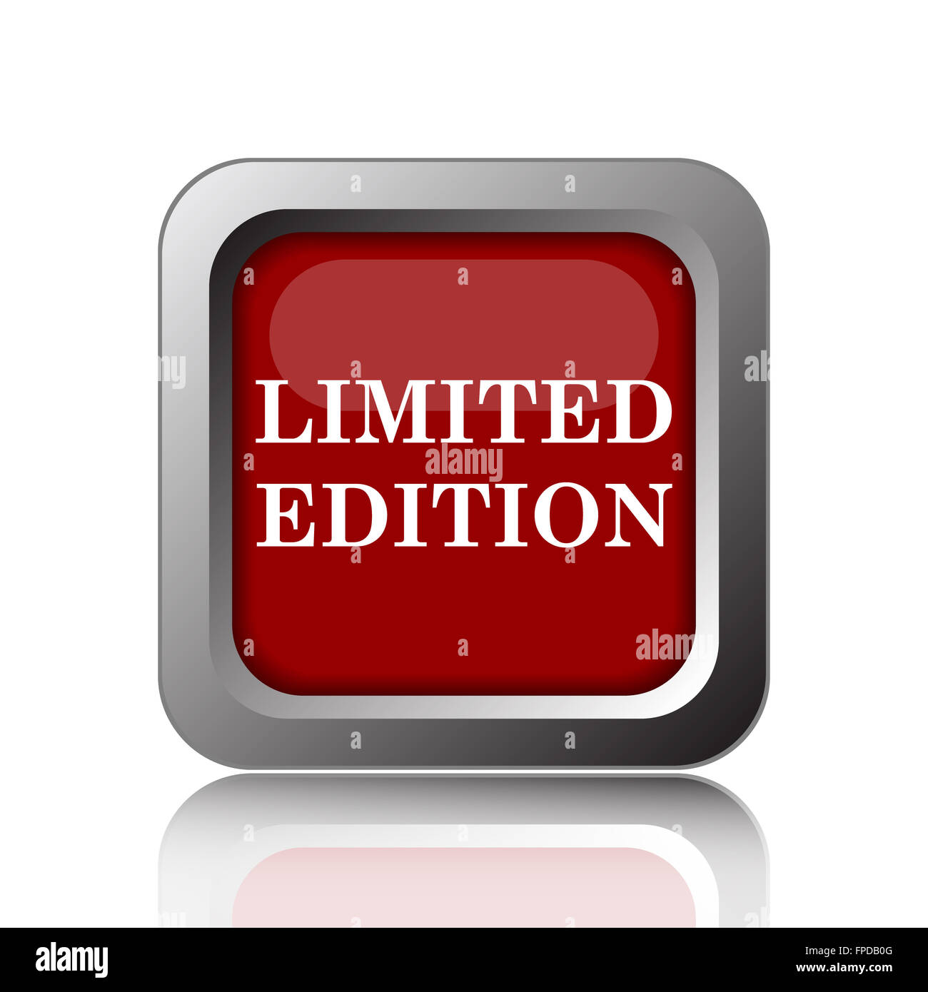 Limited edition icon. Internet button on white background Stock Photo ...