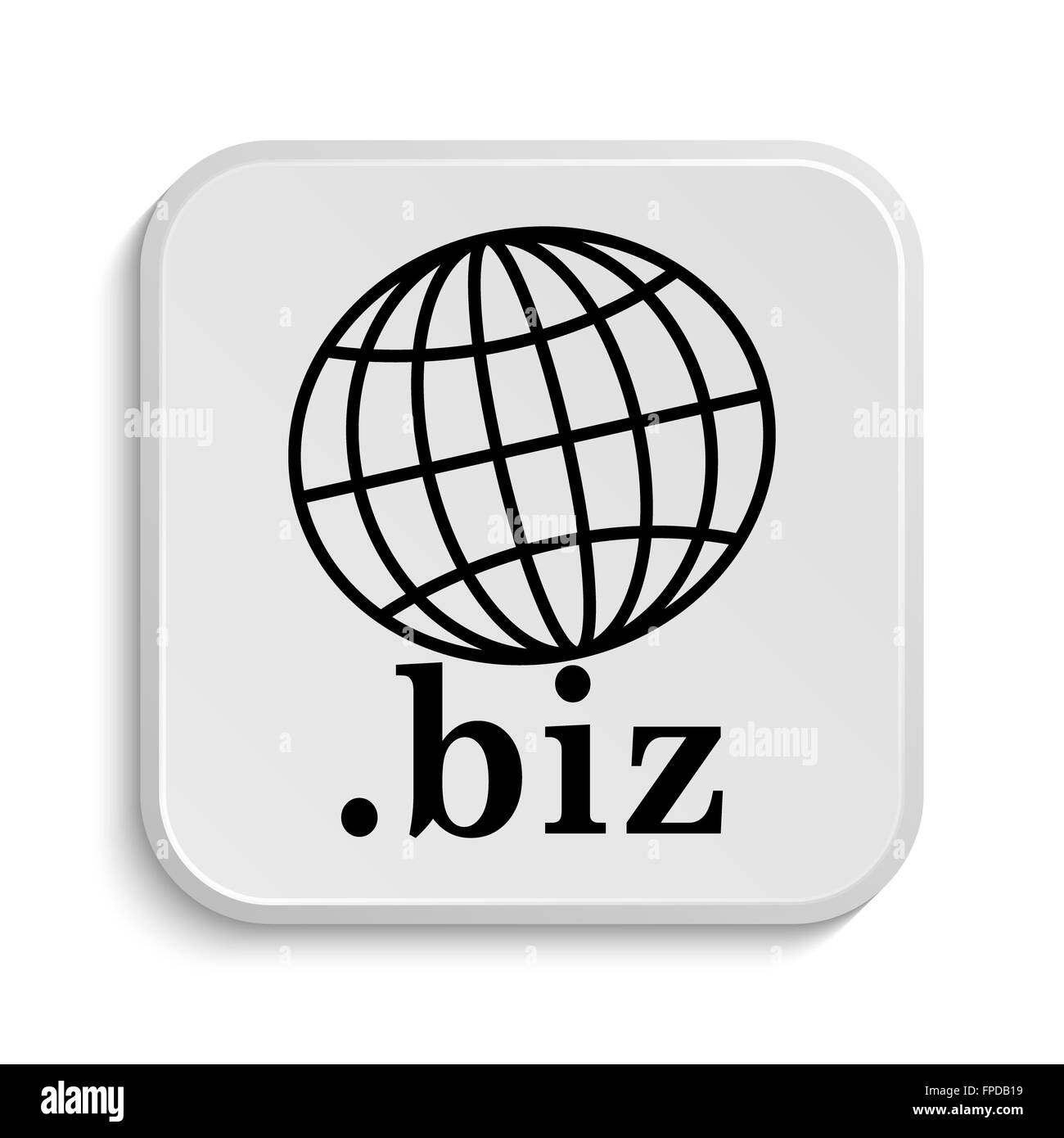 .biz icon. Internet button on white background Stock Photo - Alamy