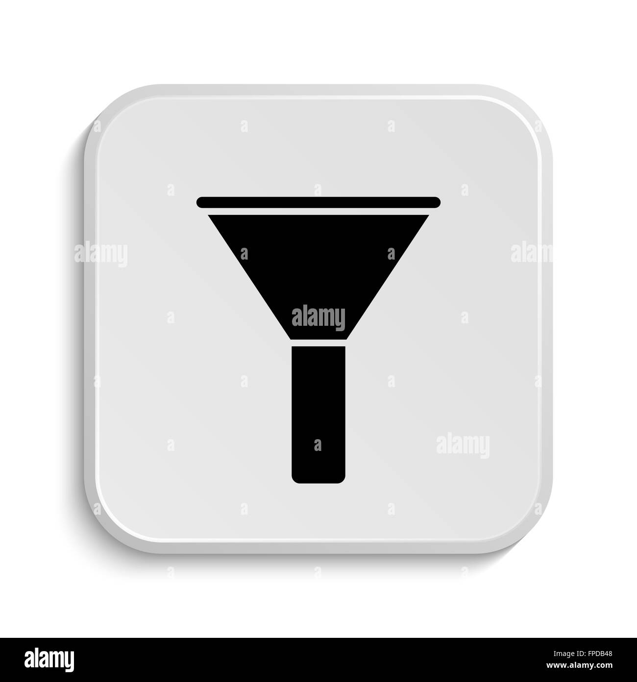 Filter icon. Internet button on white background Stock Photo - Alamy