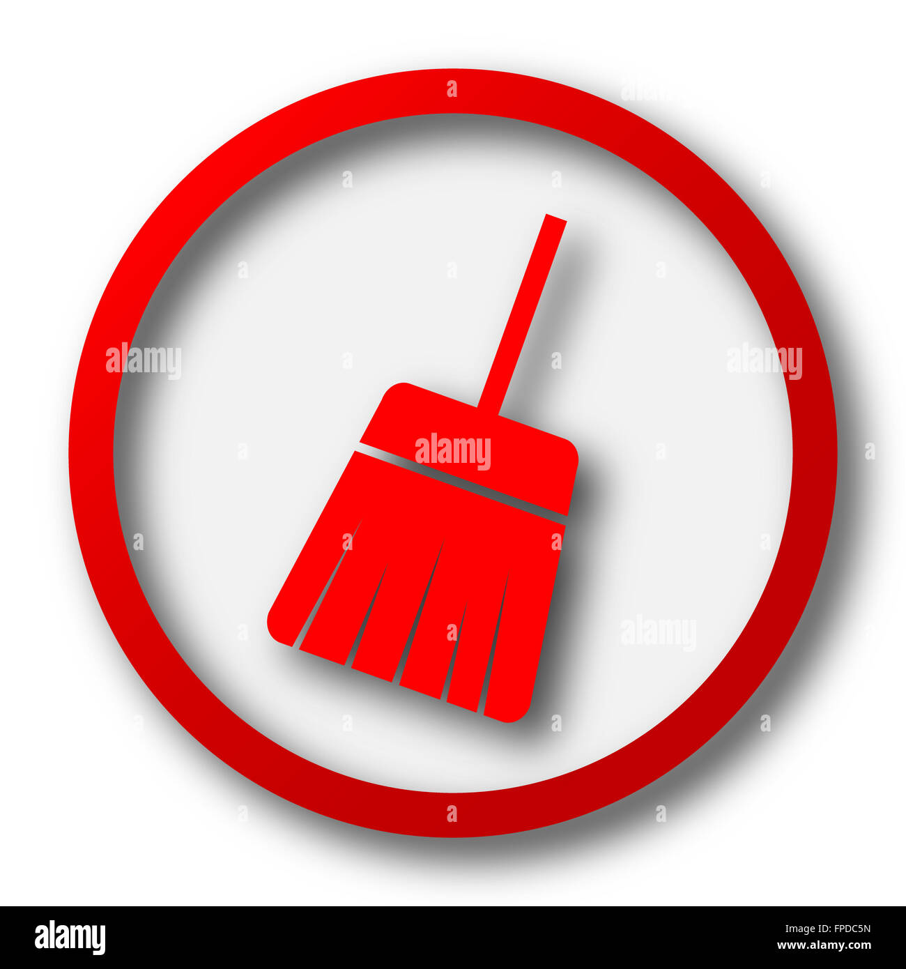 Sweep icon. Internet button on white background Stock Photo - Alamy
