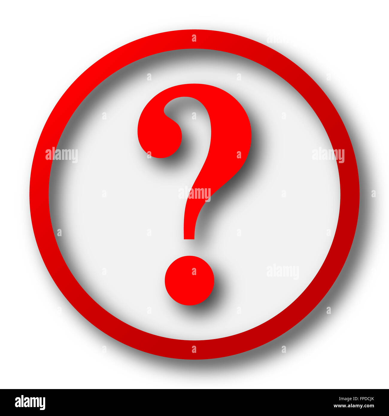 Question mark icon. Internet button on white background Stock Photo - Alamy