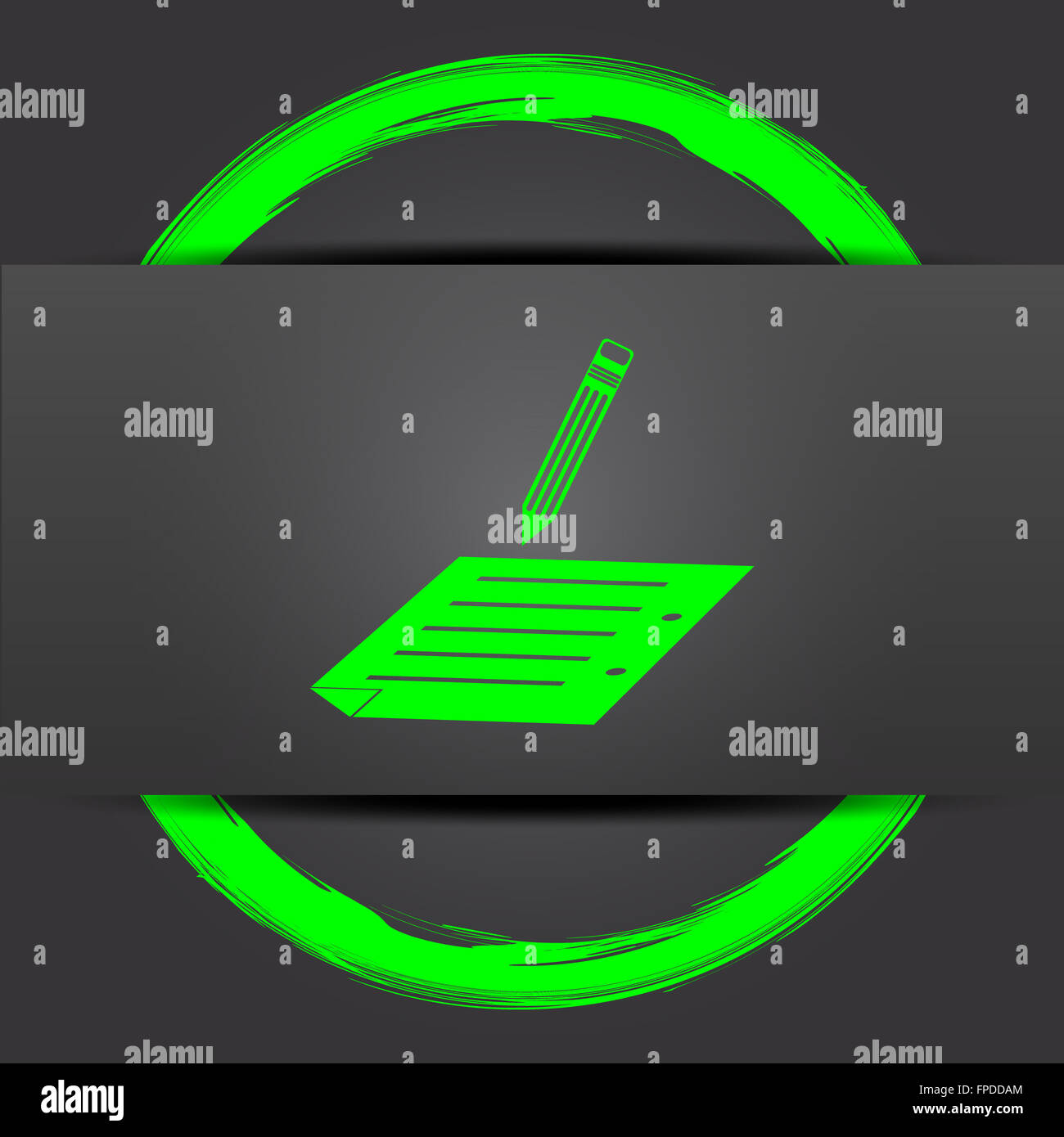 Subscribe icon. Internet button with green on grey background Stock ...