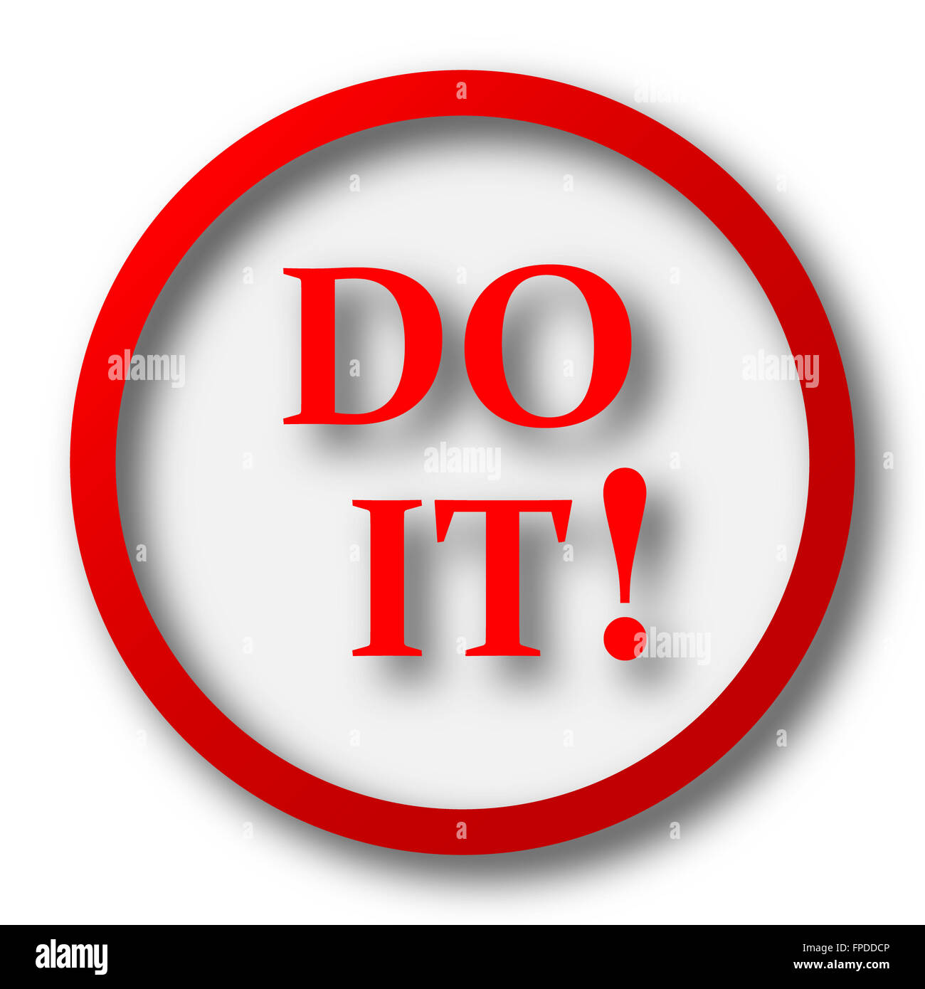 Do it icon. Internet button on white background Stock Photo - Alamy