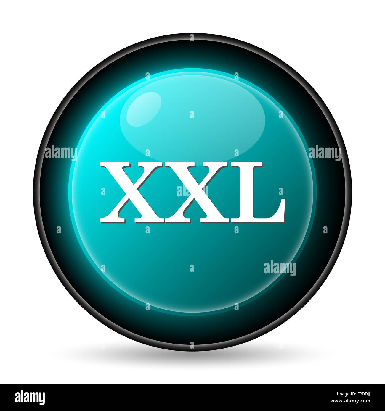 XXL icon. Internet button on white background Stock Photo - Alamy