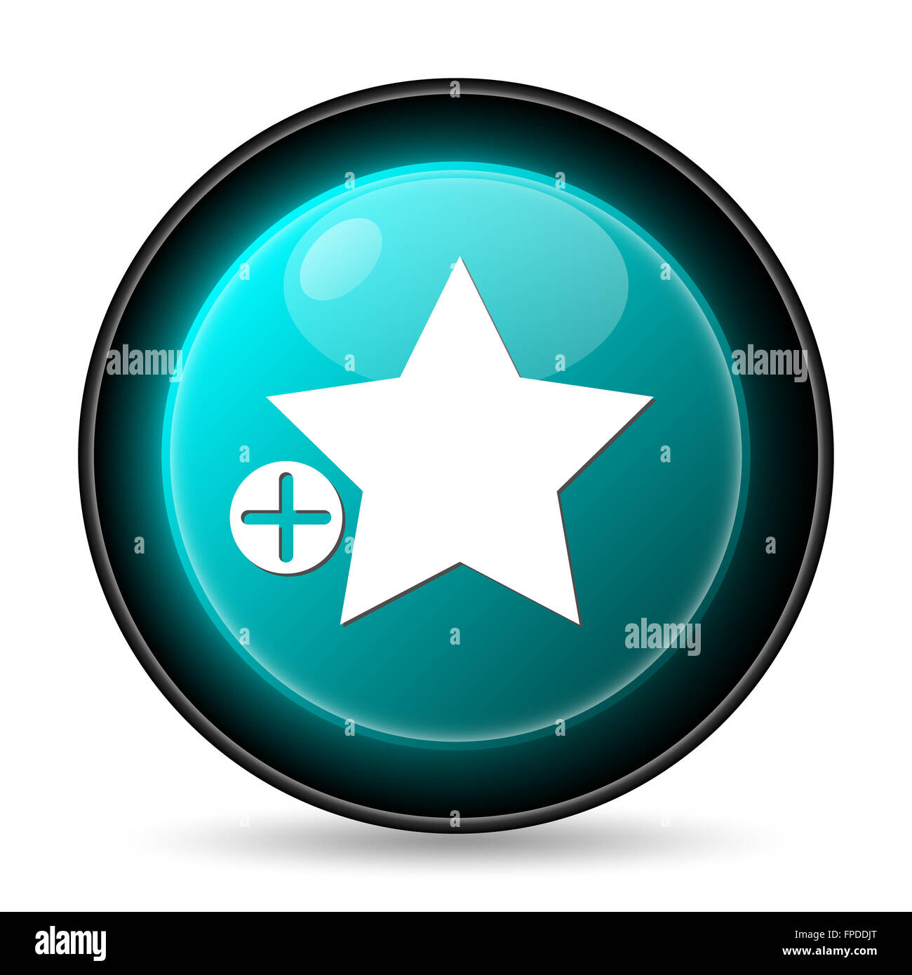 Add to favorites icon. Internet button on white background Stock Photo ...