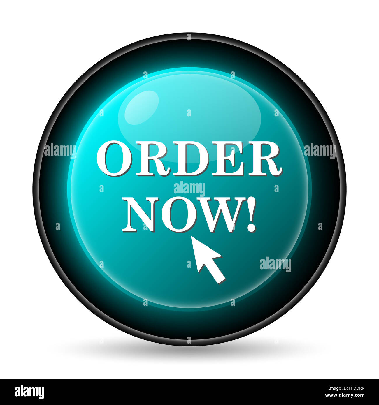 Order now icon. Internet button on white background Stock Photo - Alamy