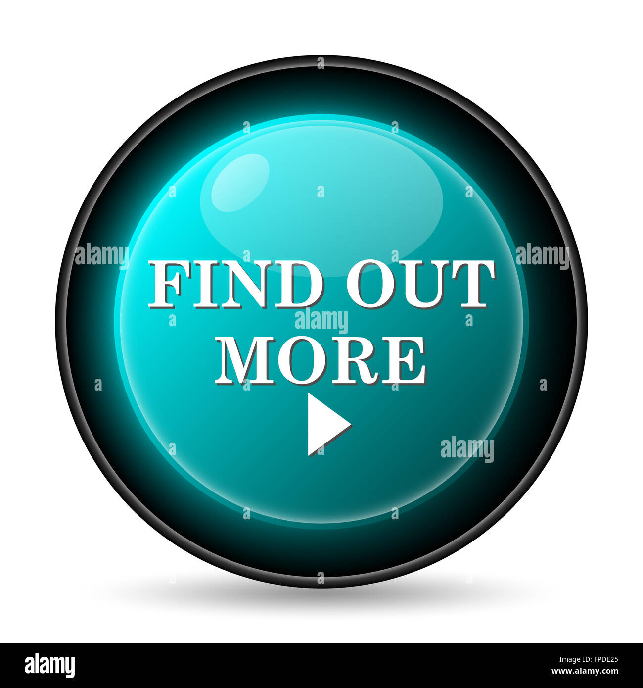 Find out more icon. Internet button on white background Stock Photo - Alamy