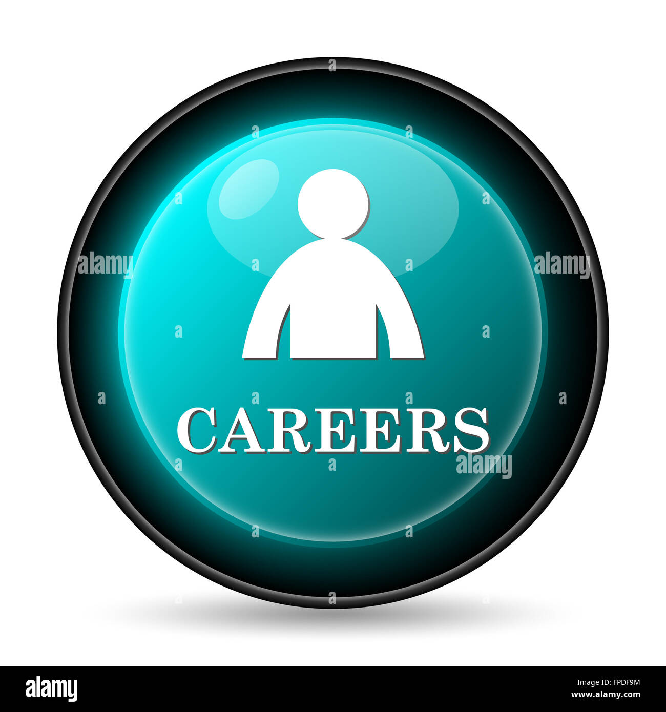 Careers icon. Internet button on white background Stock Photo - Alamy