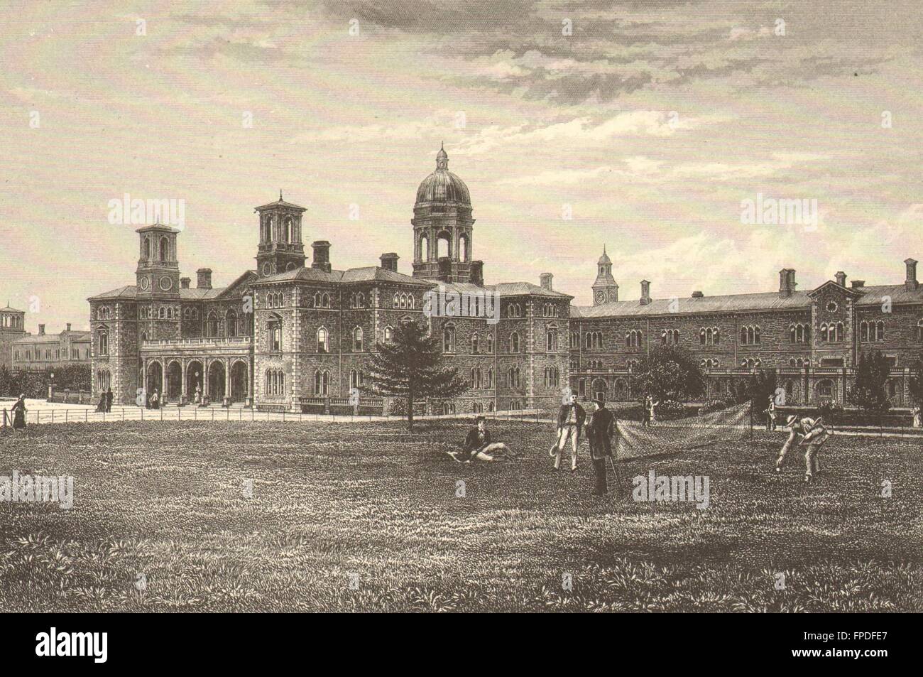 BARNET: Colney Hatch Asylum, antique print 1888 Stock Photo - Alamy