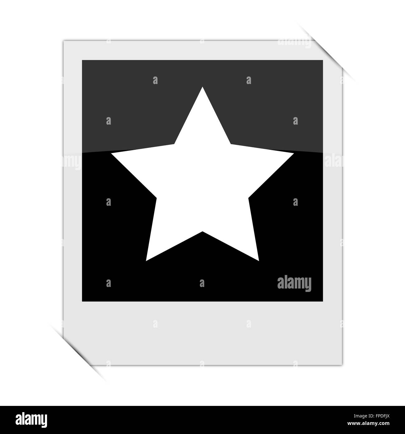 Favorite icon within a photo on white background Stock Photo - Alamy