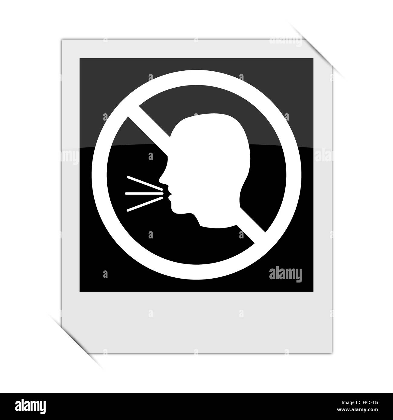 Dont talk Black and White Stock Photos & Images - Alamy