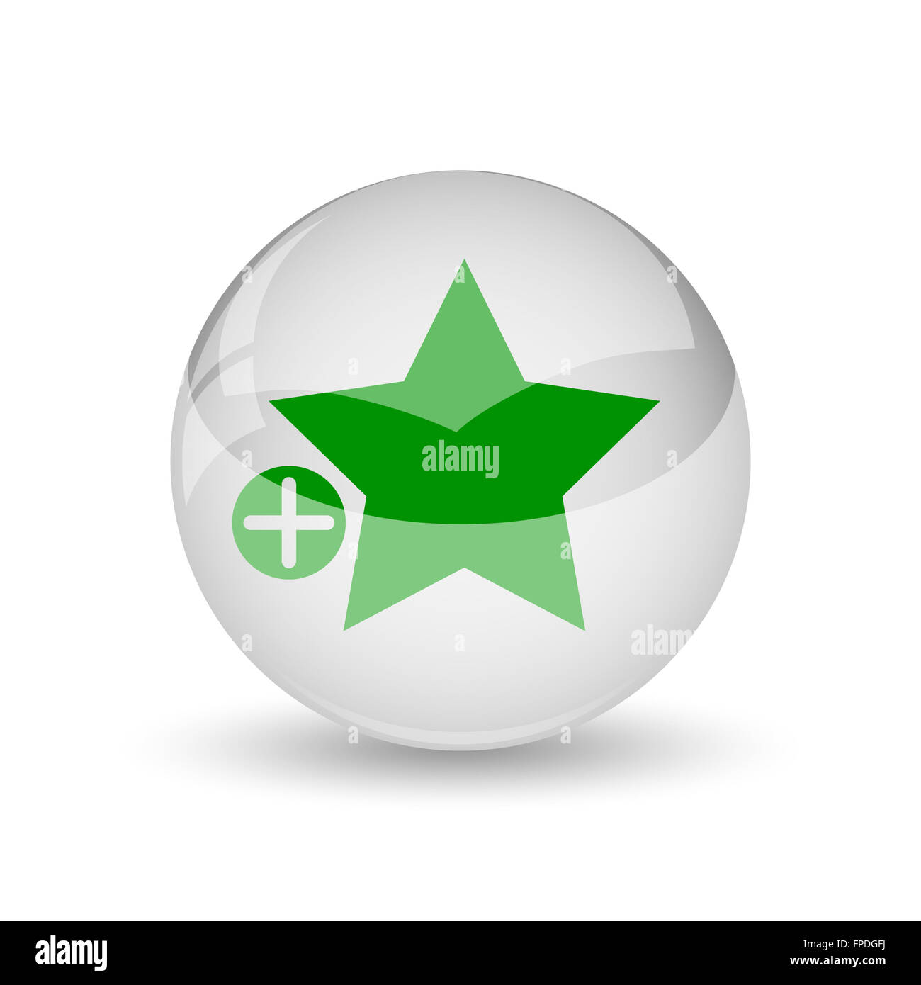 Add to favorites icon. Internet button on white background Stock Photo ...