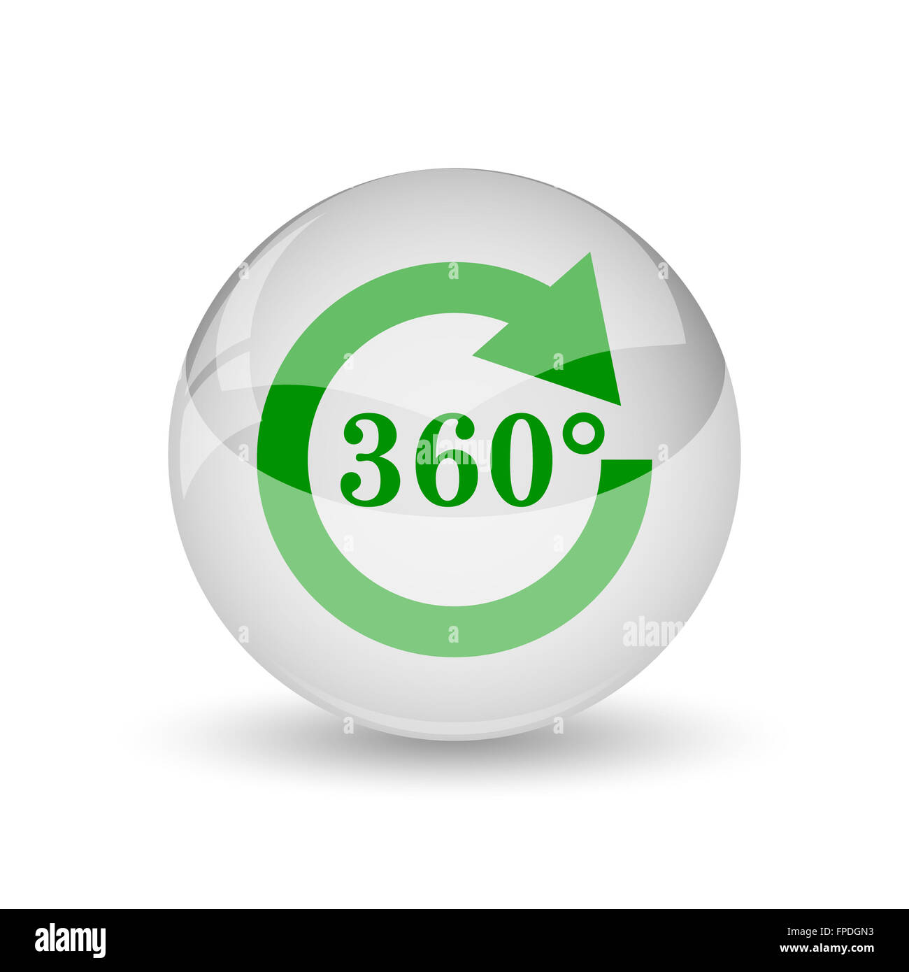 Reload 360 icon. Internet button on white background Stock Photo - Alamy