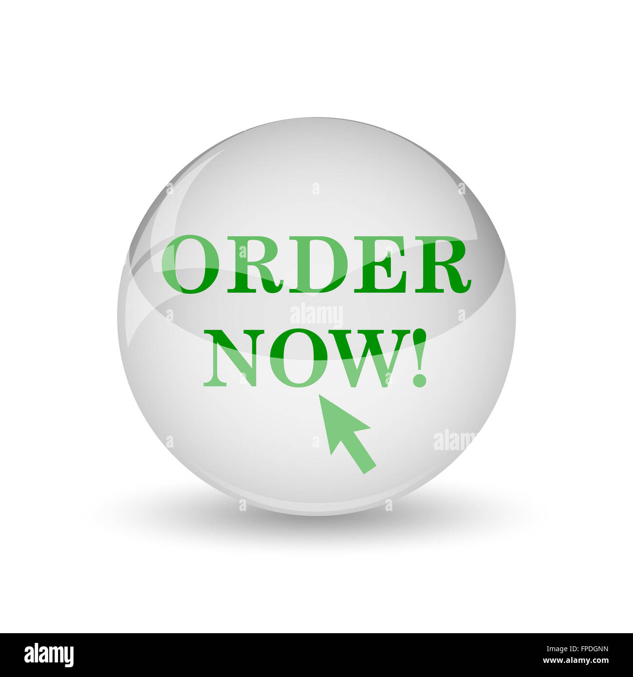 Order now icon. Internet button on white background Stock Photo - Alamy