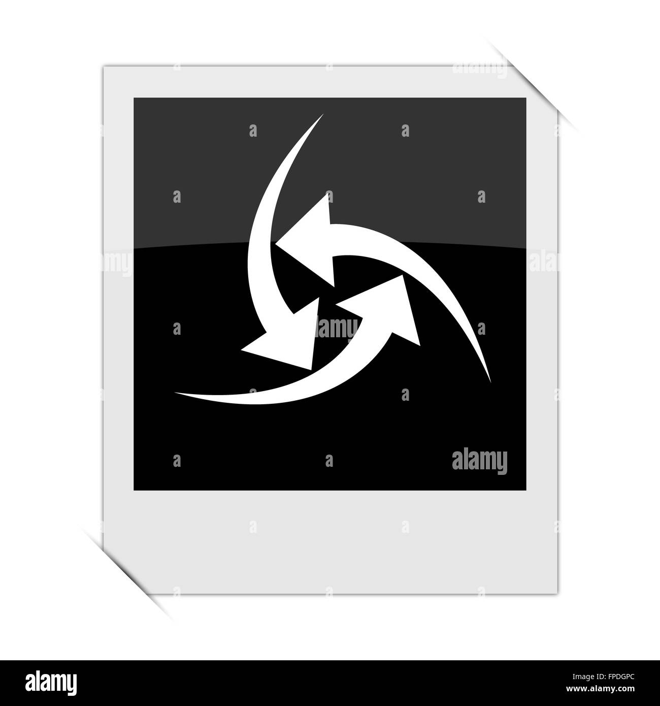 Change icon within a photo on white background Stock Photo - Alamy