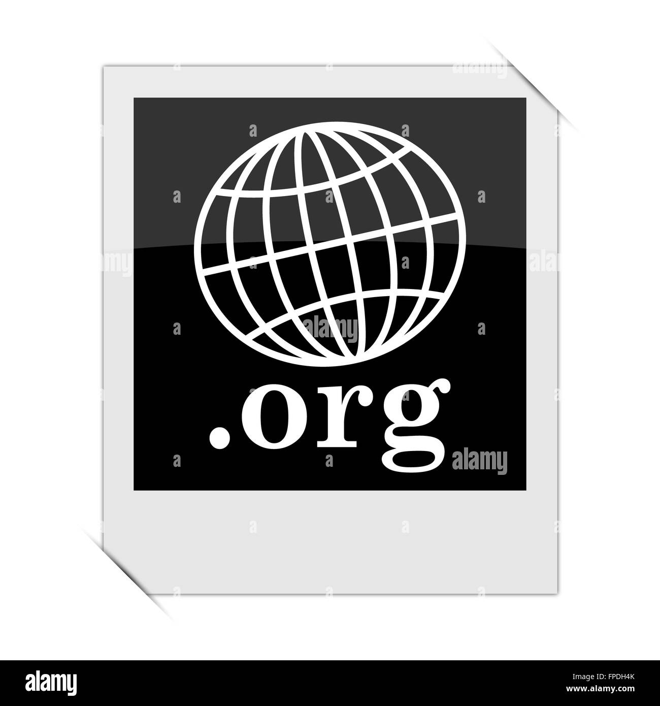 .org icon within a photo on white background Stock Photo - Alamy