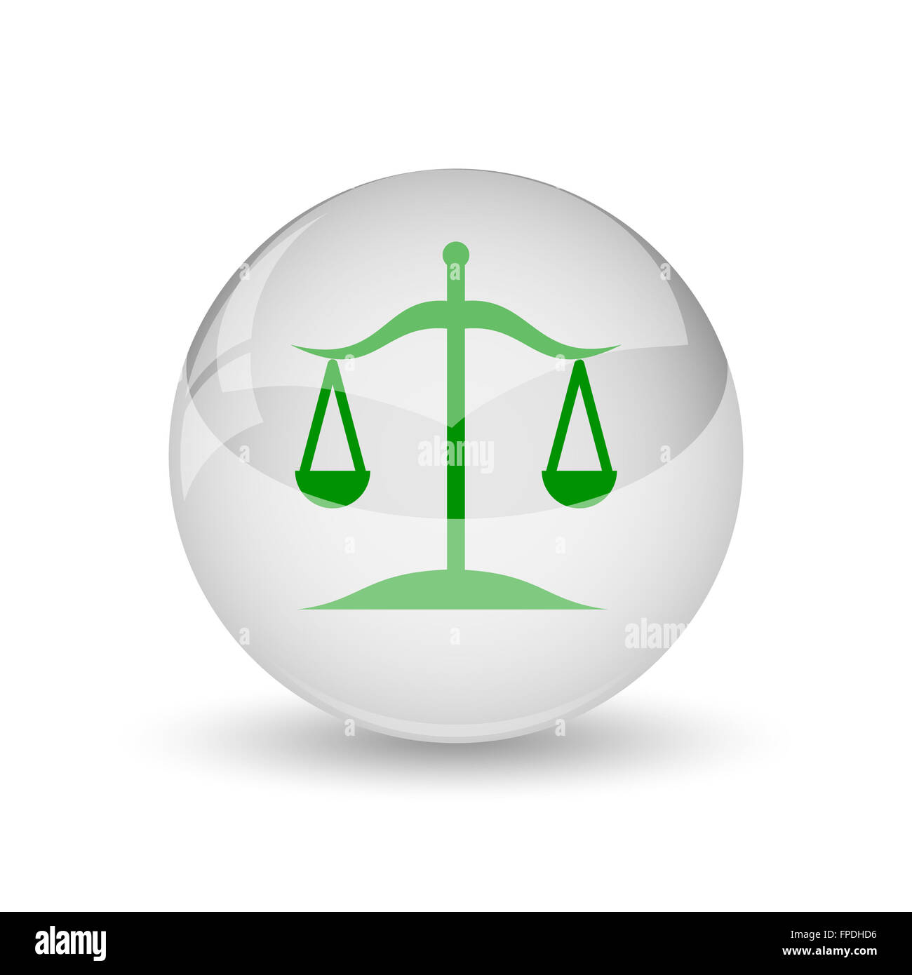 Balance icon. Internet button on white background Stock Photo - Alamy