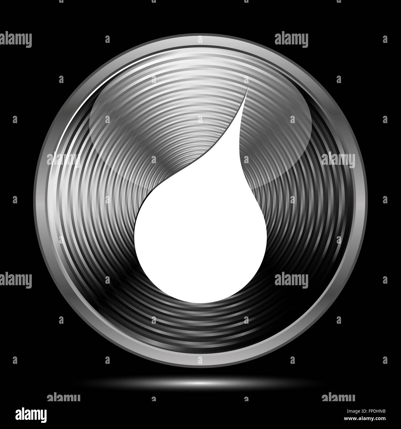 Rain icon. Internet button on black background Stock Photo - Alamy