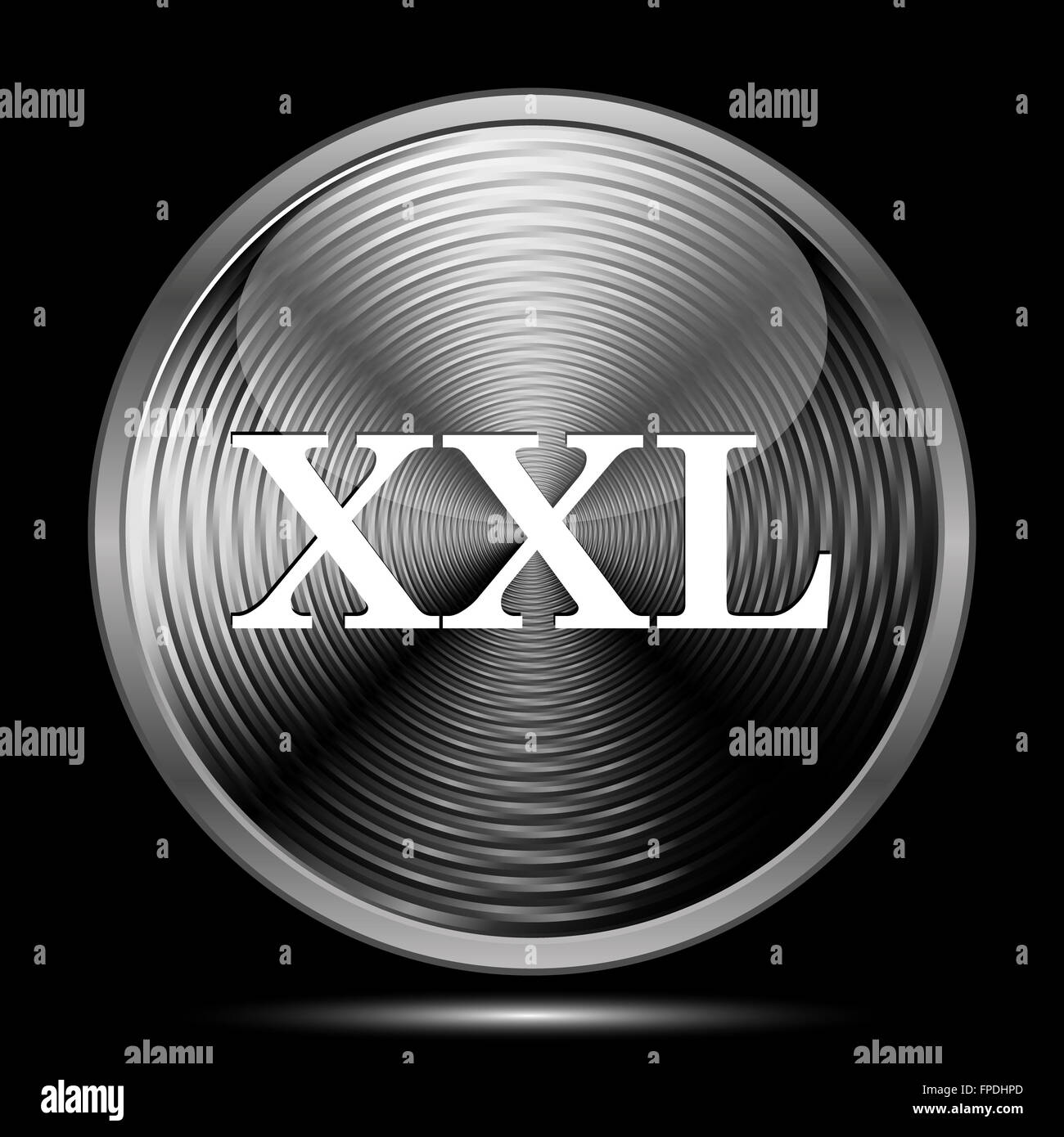 XXL icon. Internet button on black background Stock Photo - Alamy