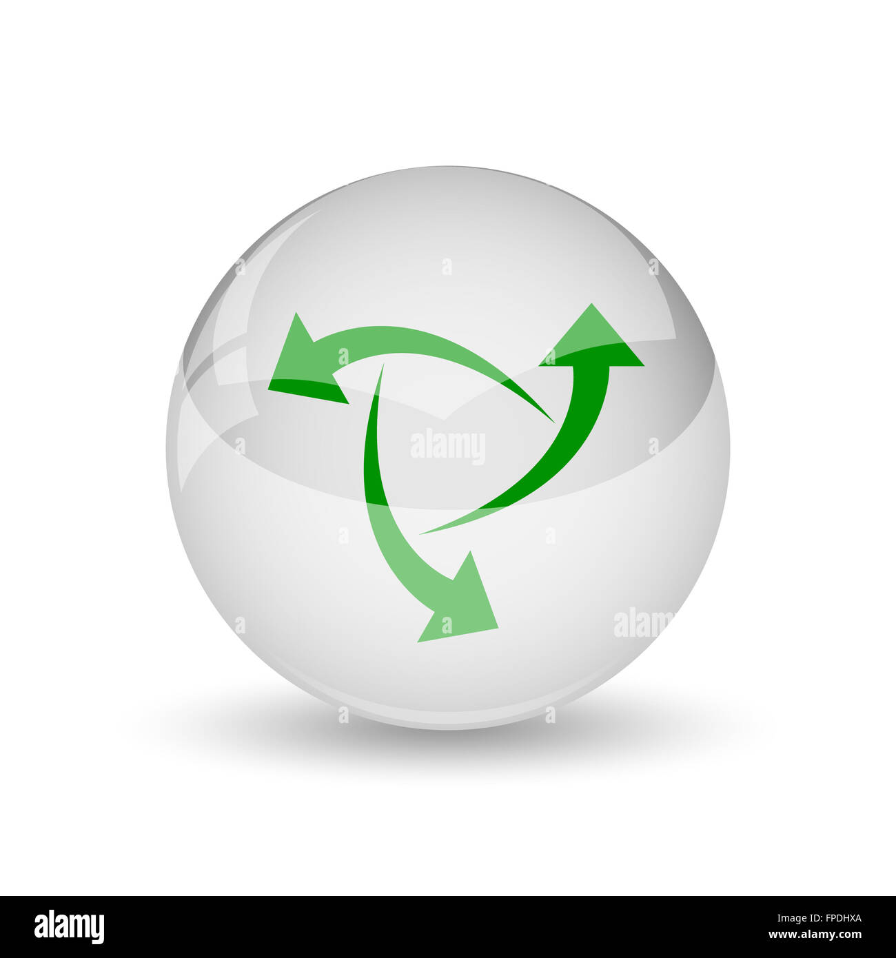 Change icon. Internet button on white background Stock Photo - Alamy