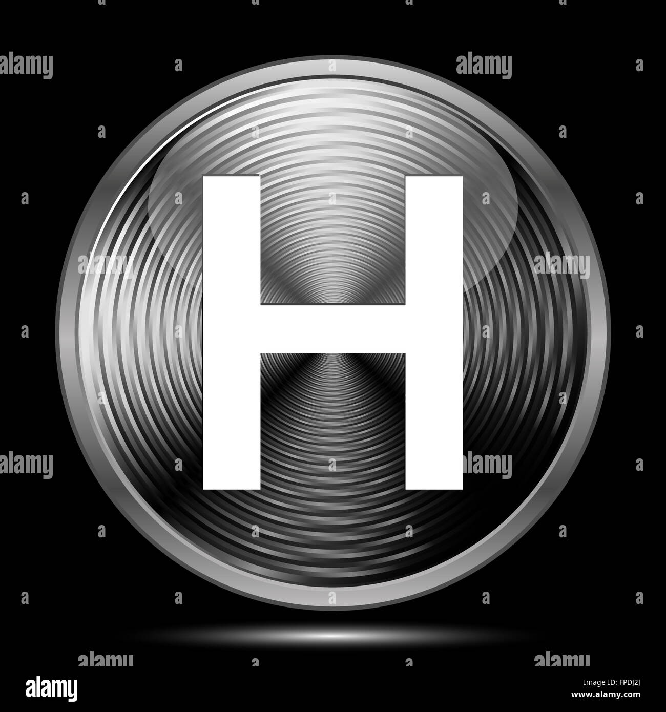 Hospital icon. Internet button on black background Stock Photo - Alamy