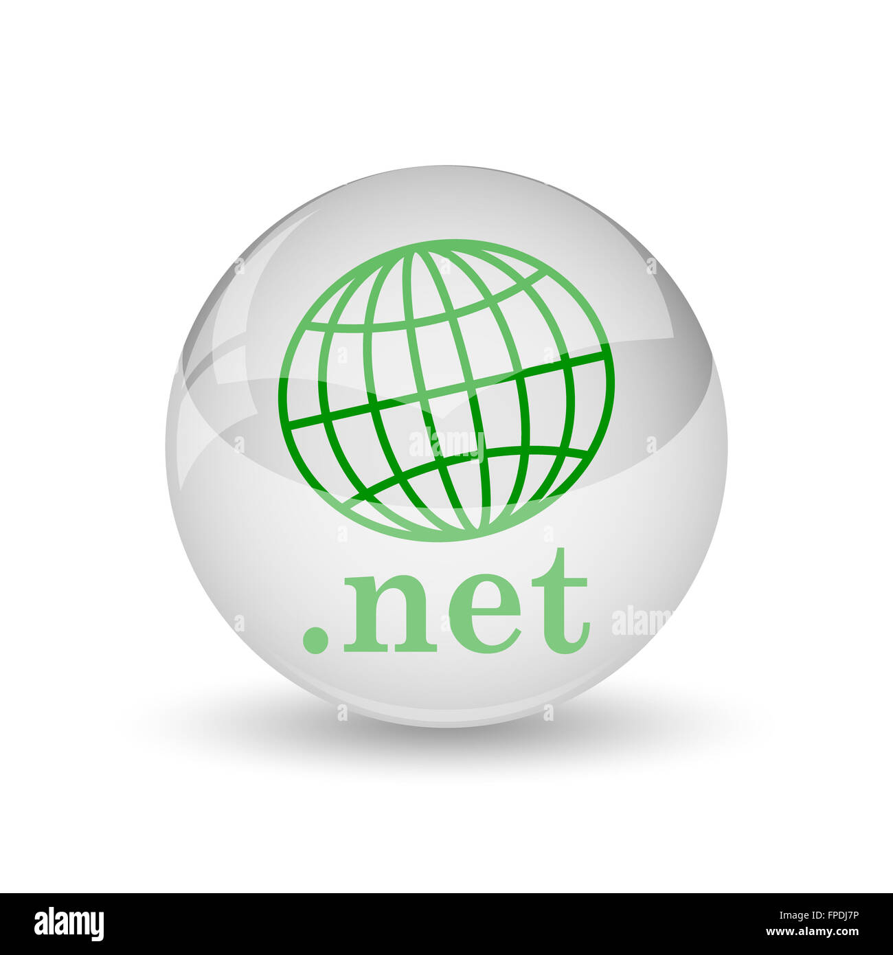 .net icon. Internet button on white background Stock Photo - Alamy