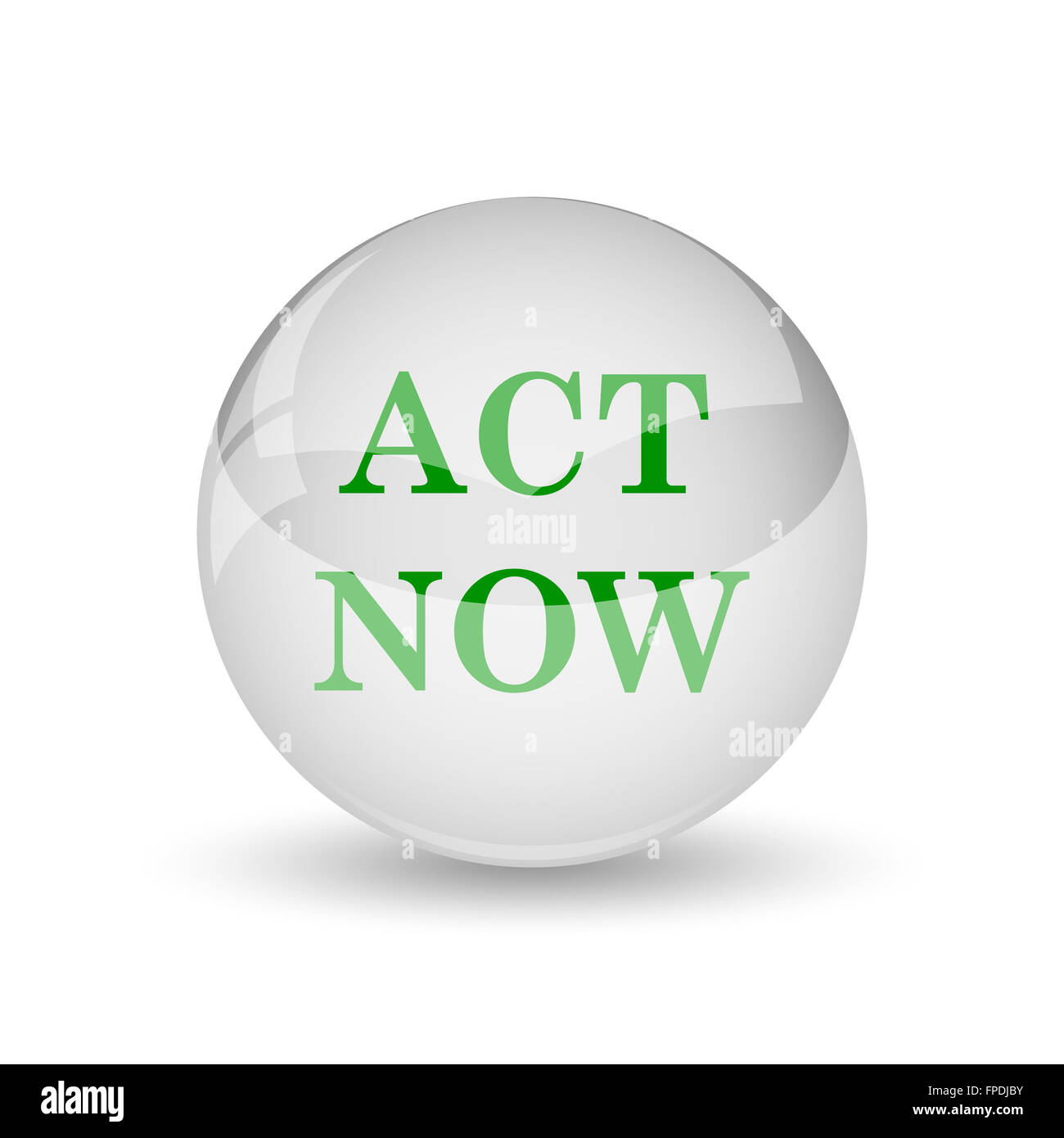 Act now icon. Internet button on white background Stock Photo - Alamy