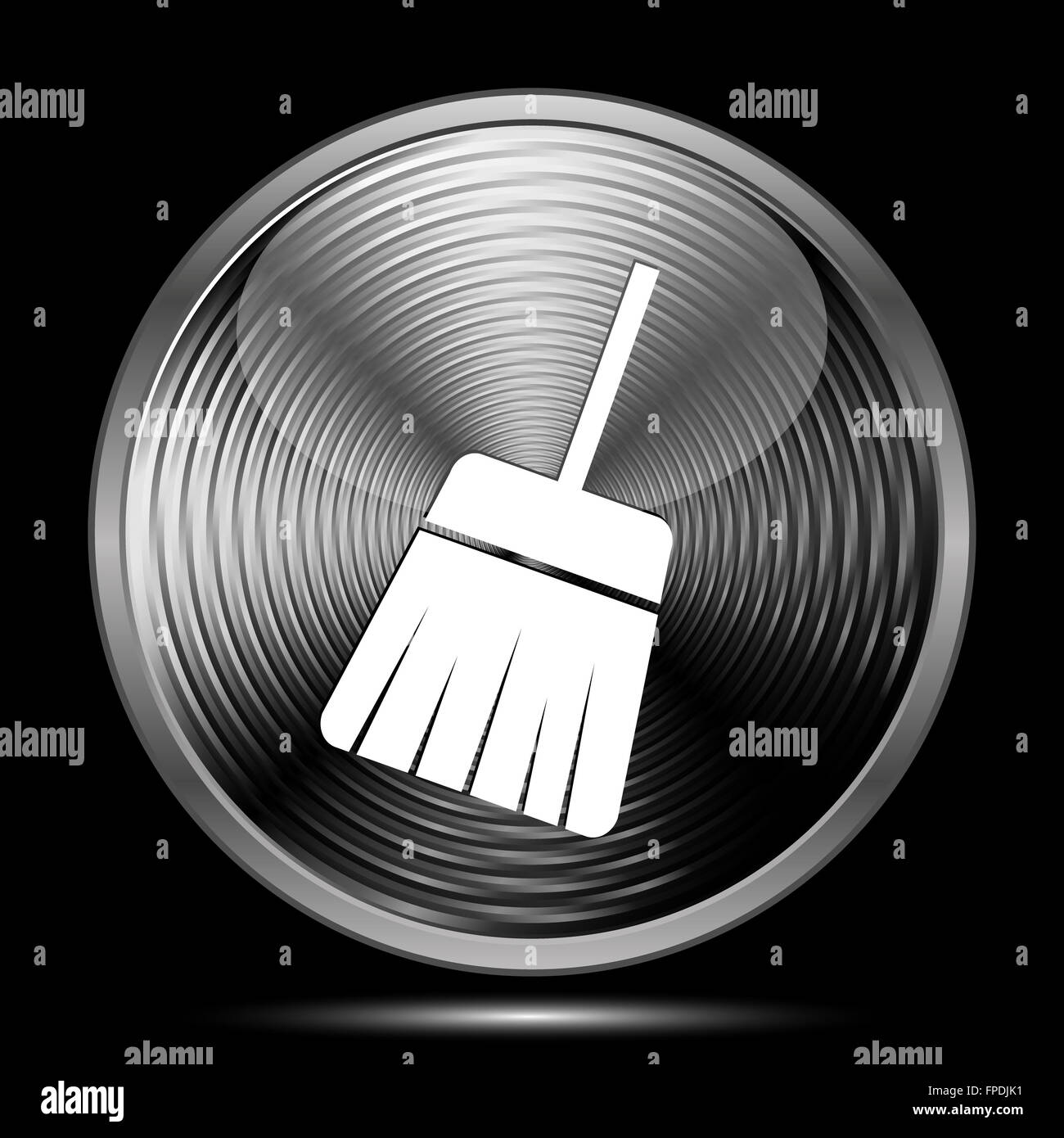 Sweep icon. Internet button on black background Stock Photo - Alamy