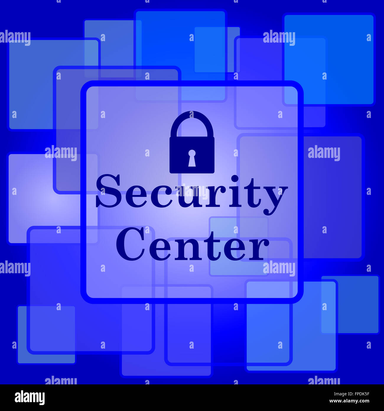 Security center icon. Internet button on abstract background Stock ...