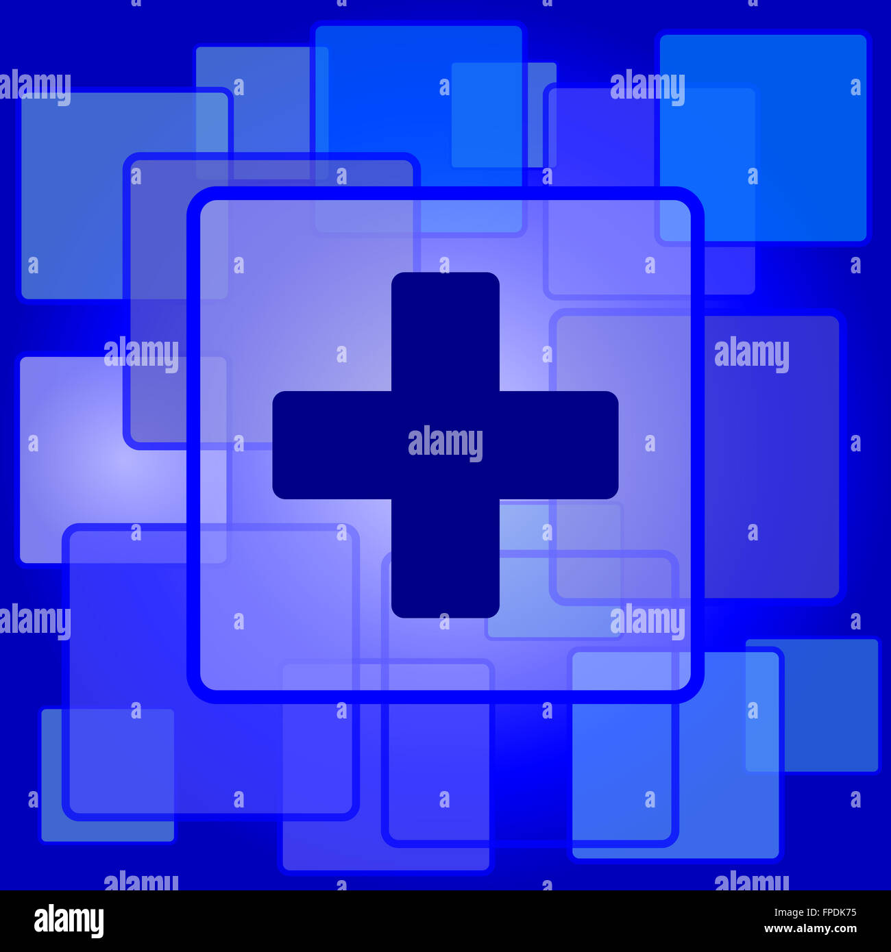 Abstract blue medical cross hi-res stock photography and images - Alamy