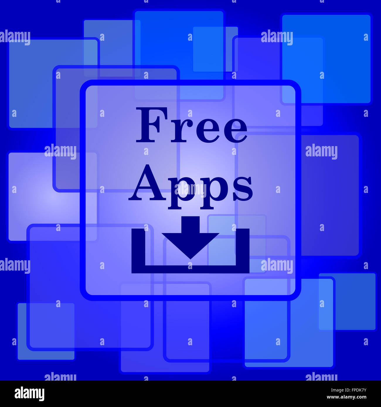 Free apps icon. Internet button on abstract background Stock Photo - Alamy