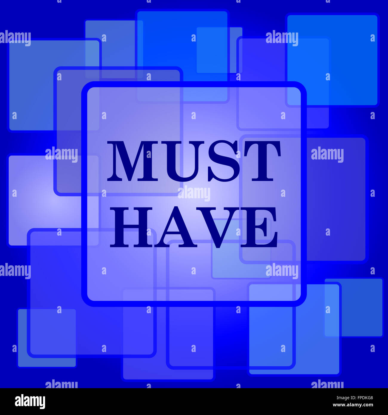 Must have icon. Internet button on abstract background Stock Photo - Alamy