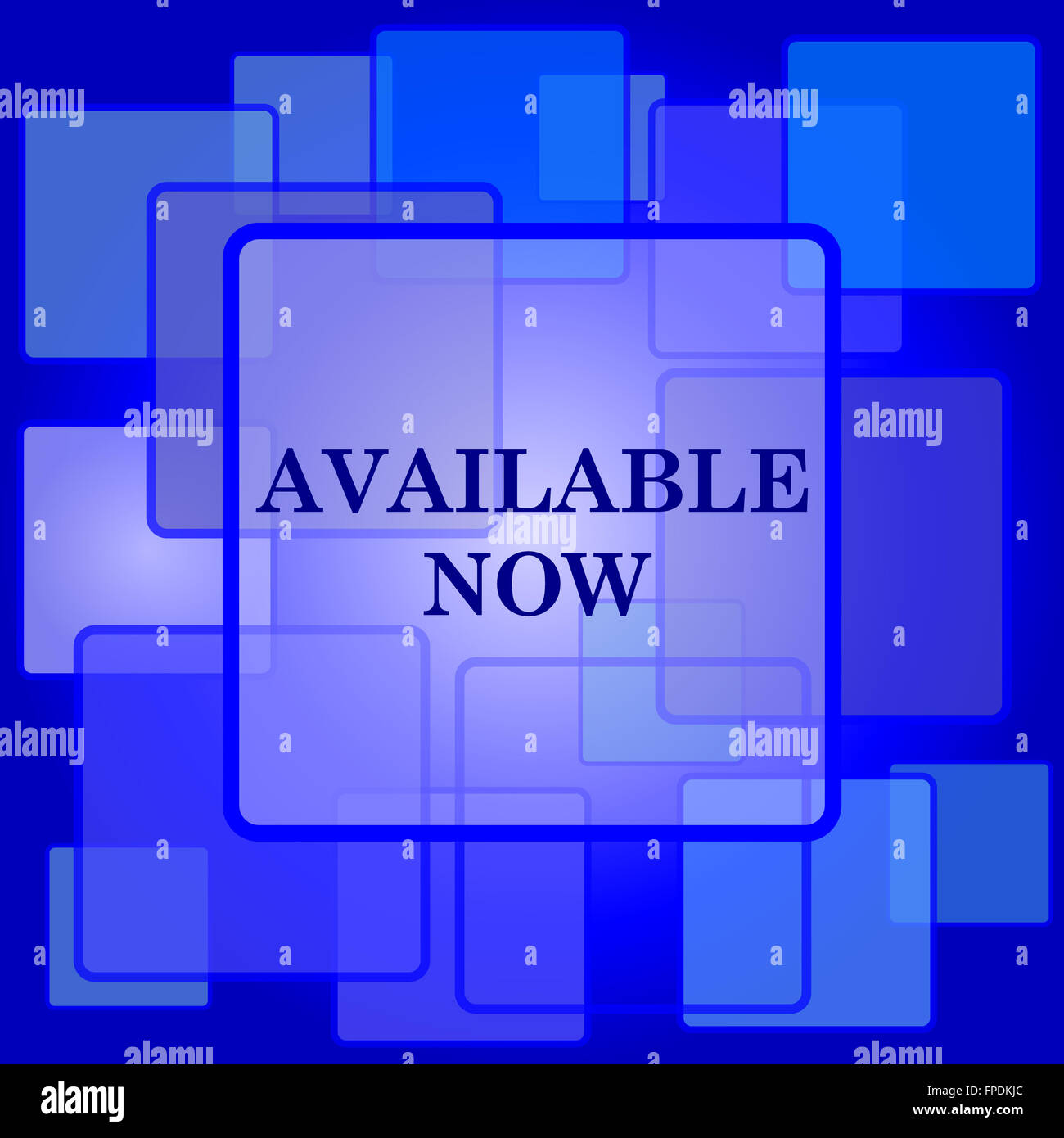 Available now icon. Internet button on abstract background Stock Photo ...