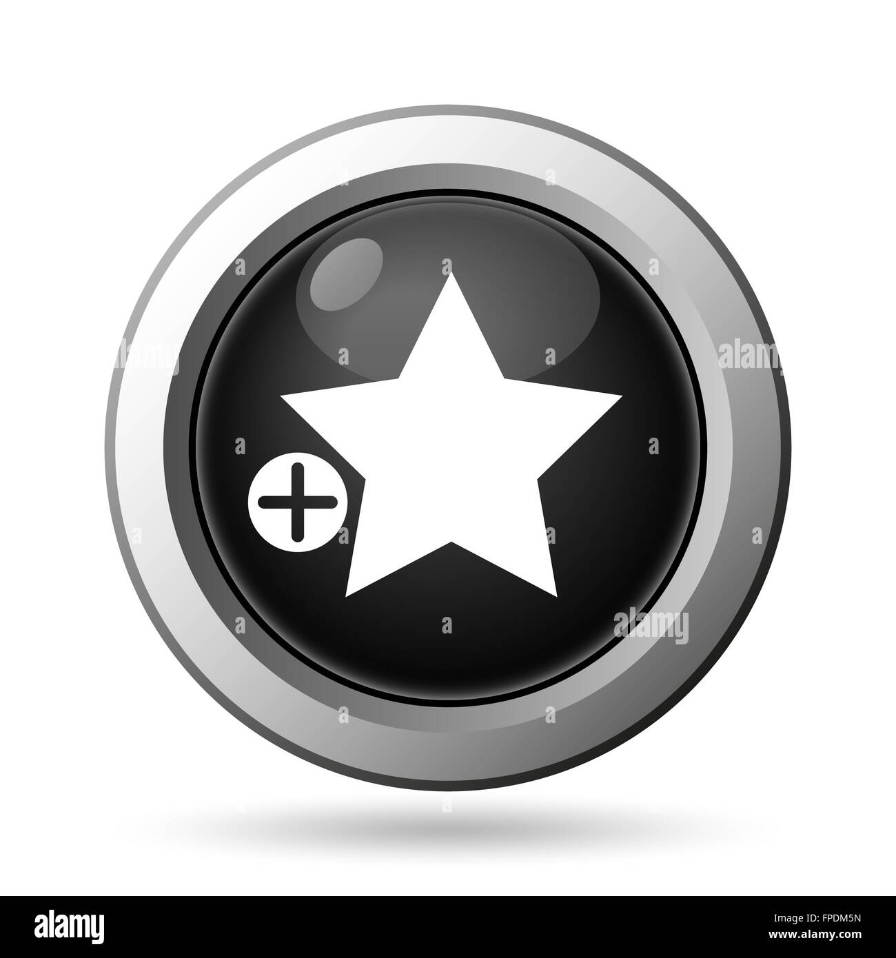 Add to favorites icon. Internet button on white background Stock Photo ...
