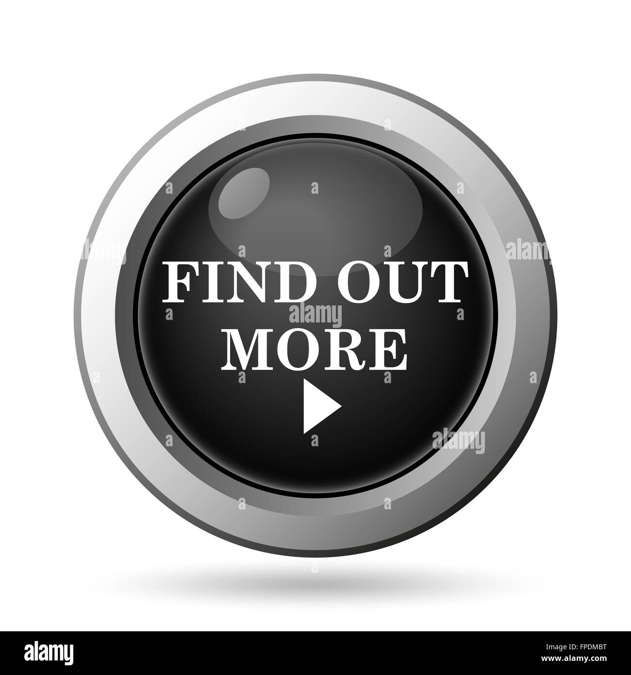 Find out more icon. Internet button on white background Stock Photo - Alamy