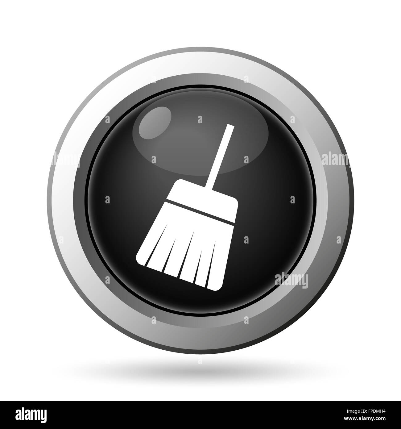 Sweep icon. Internet button on white background Stock Photo - Alamy