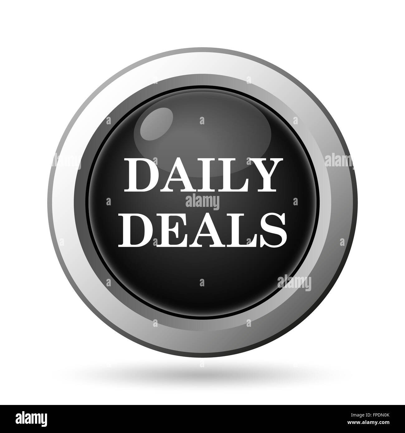 Daily deals icon. Internet button on white background Stock Photo - Alamy