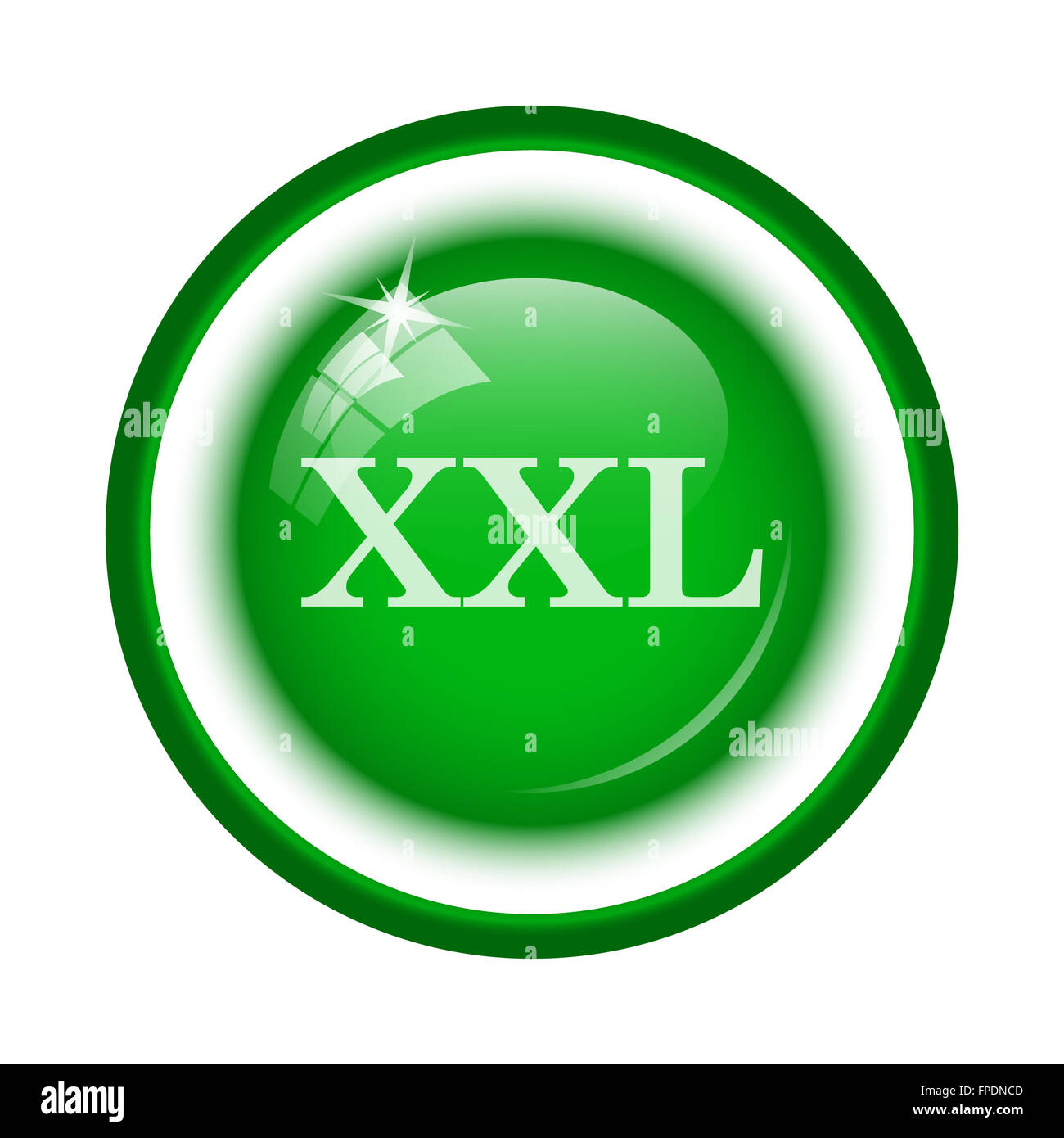 XXL icon. Internet button on white background Stock Photo - Alamy