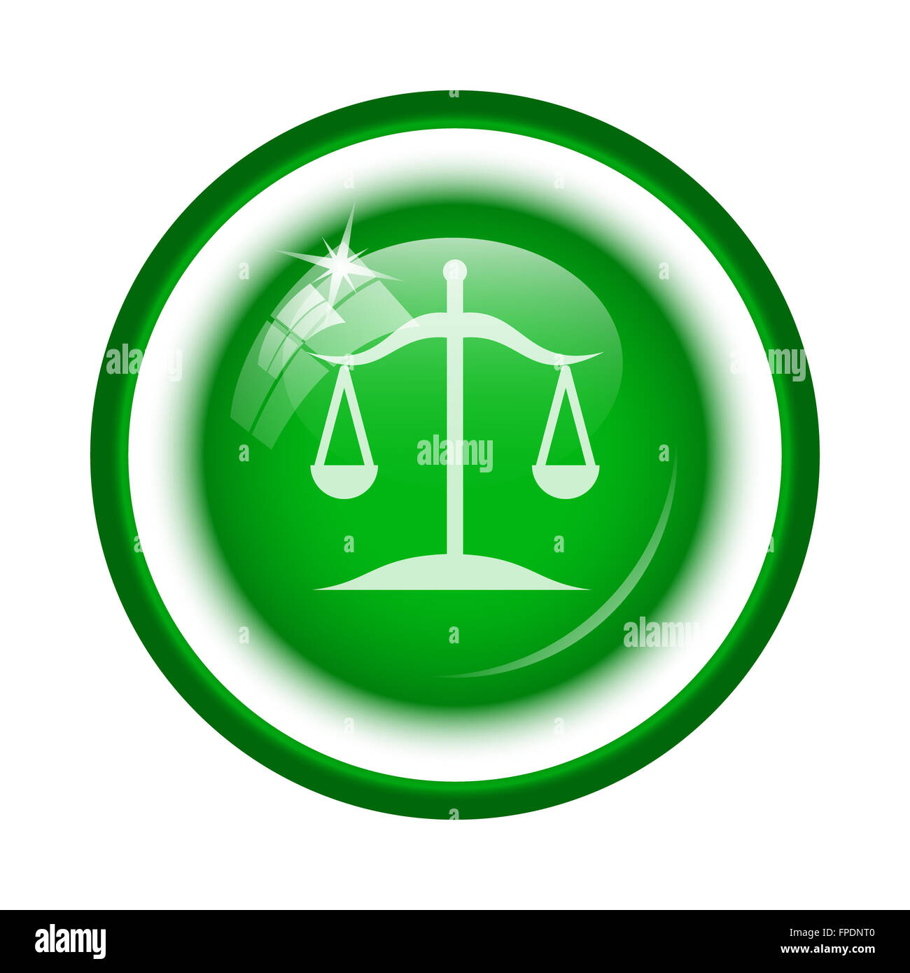 Balance icon. Internet button on white background Stock Photo - Alamy