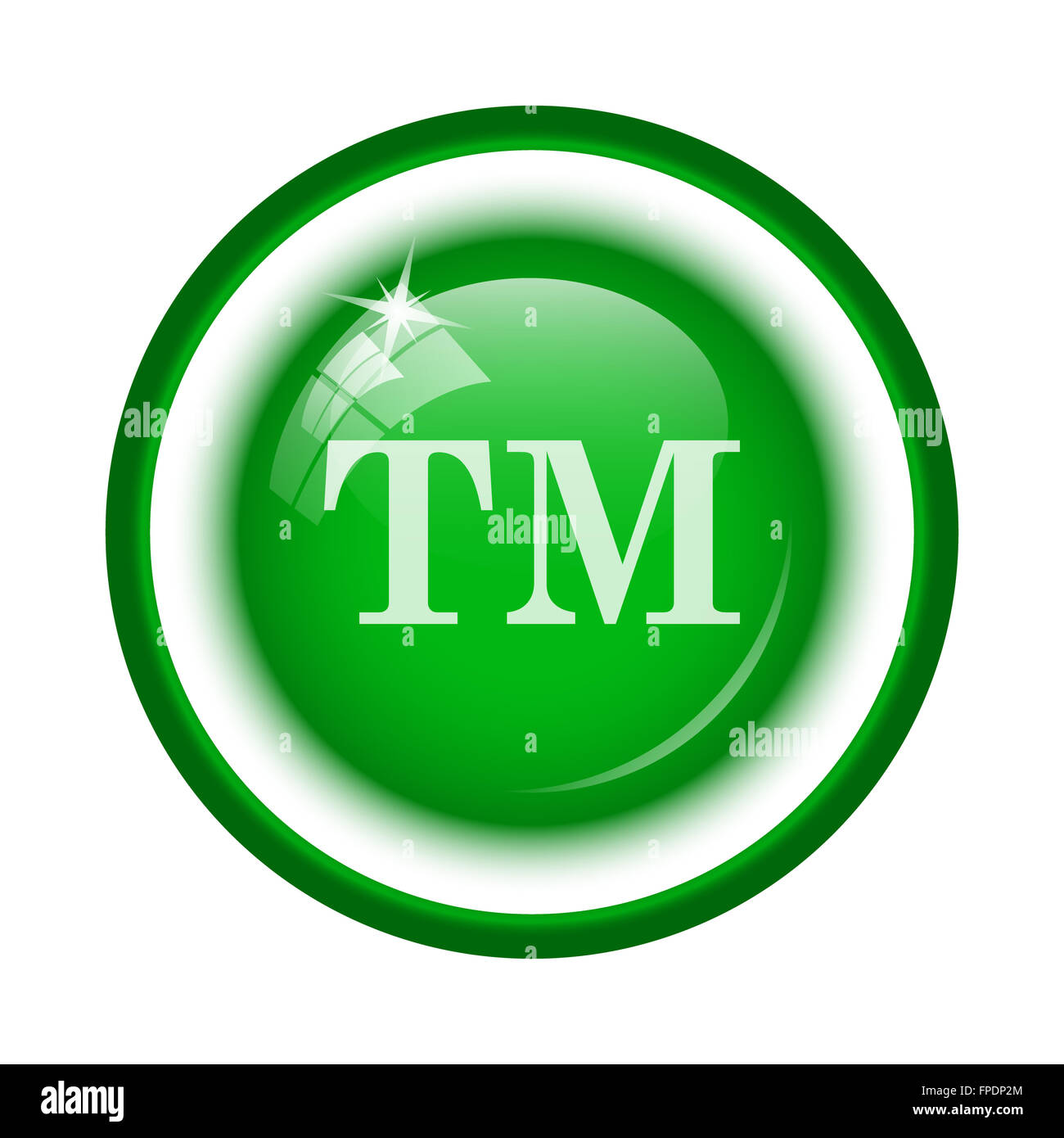 Trade mark icon. Internet button on white background Stock Photo - Alamy