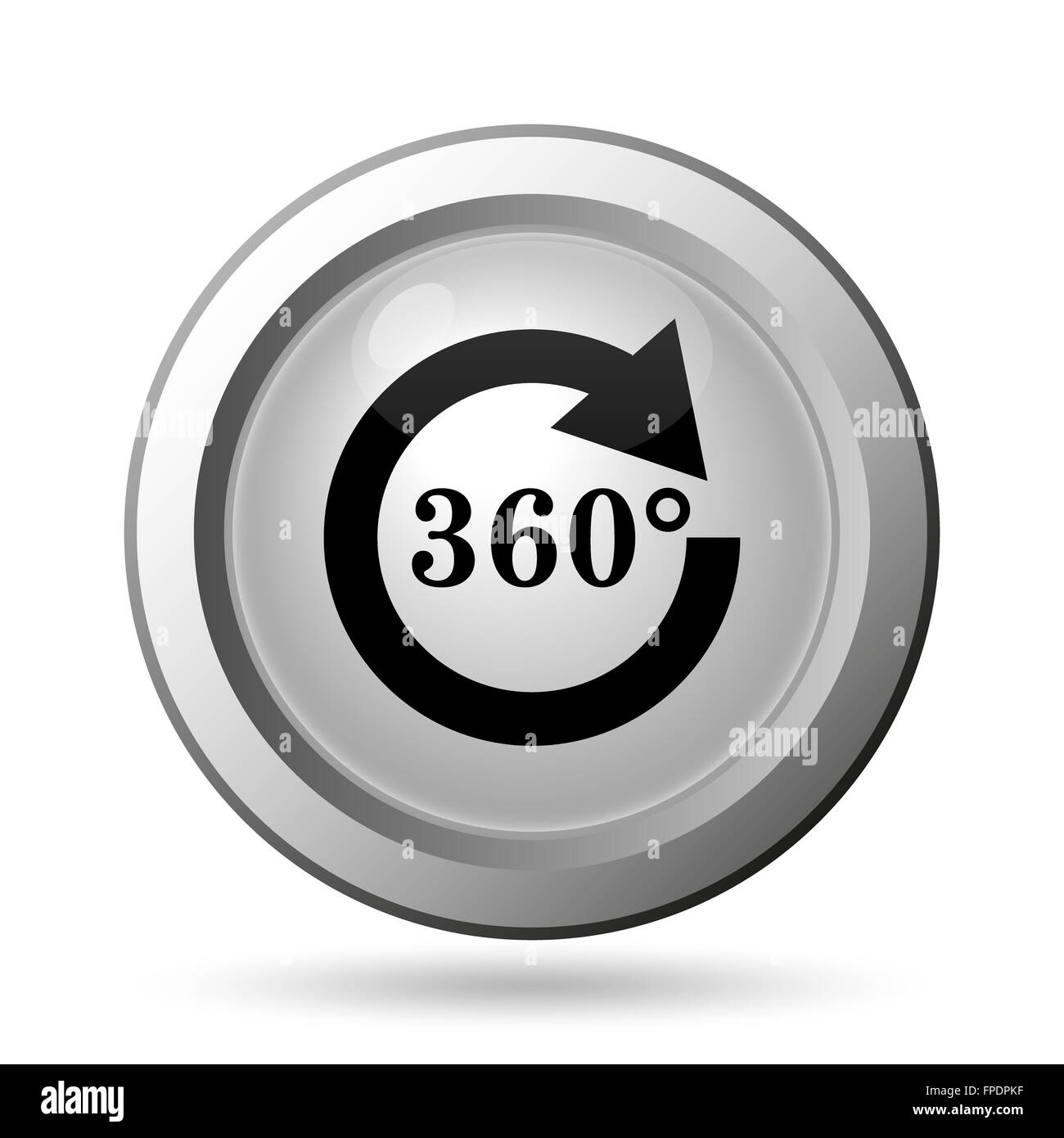 Reload 360 icon. Internet button on white background Stock Photo - Alamy